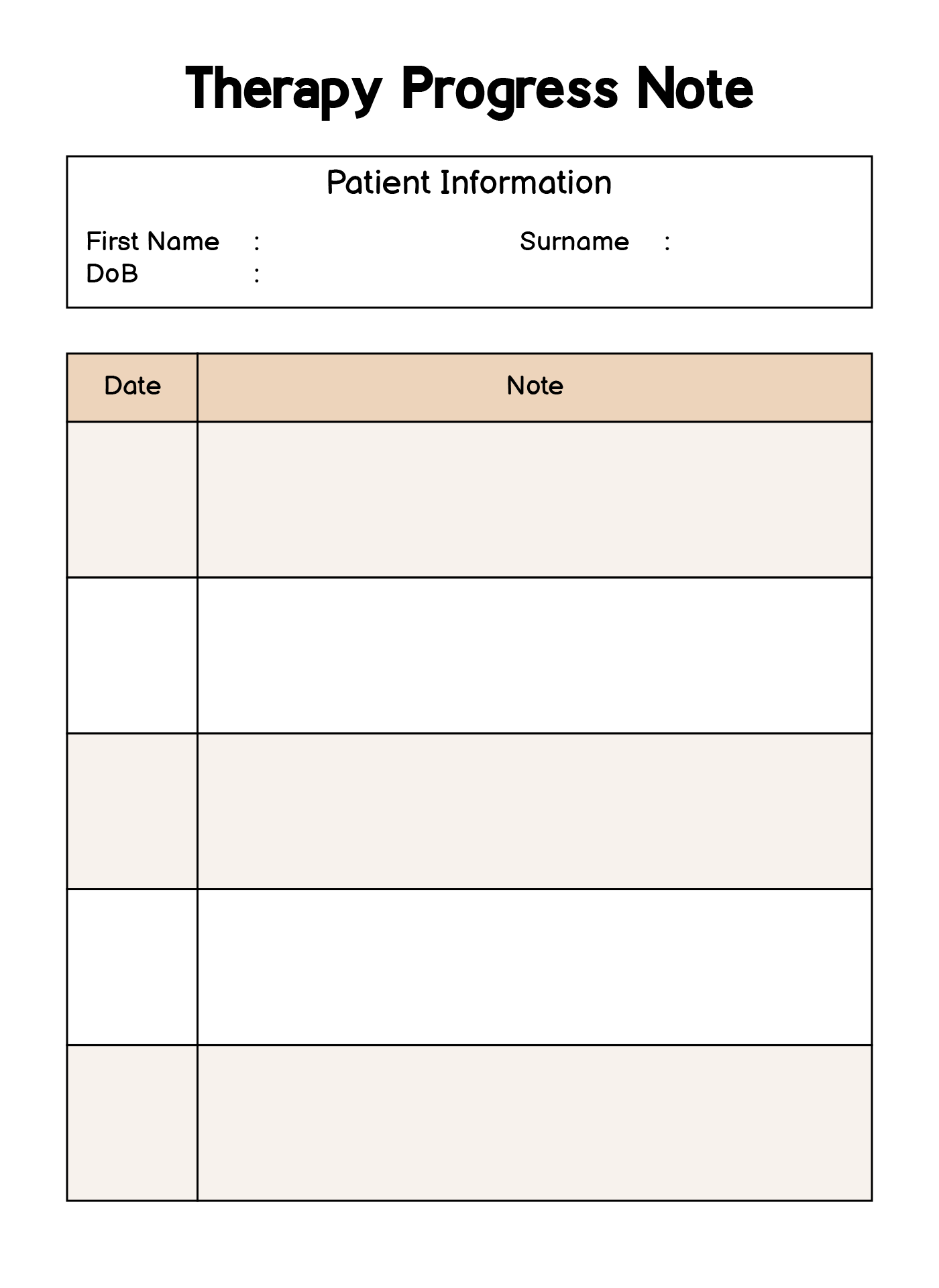 10 Best Images Of Printable Therapy Progress Note Physical Therapy 
