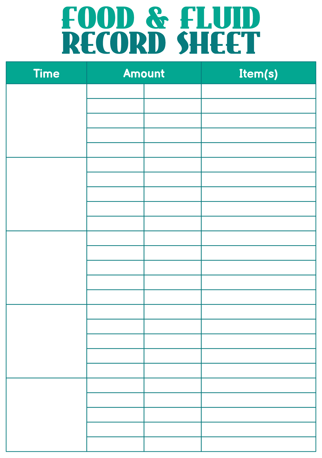 8 Best Images Of Printable Fluid Intake Charts Fluid Intake And 