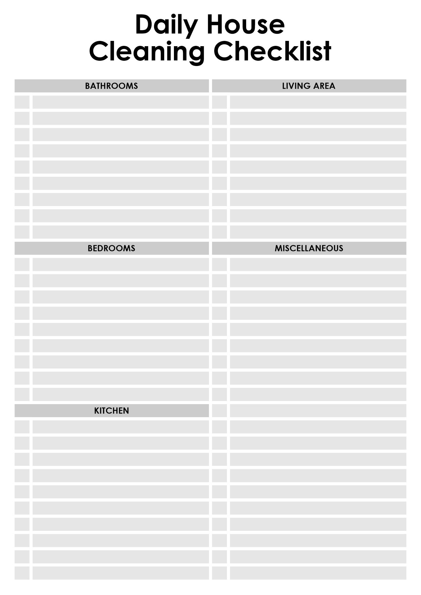 9 Best Images Of Hotel Housekeeping Checklist Printable Housekeeping 