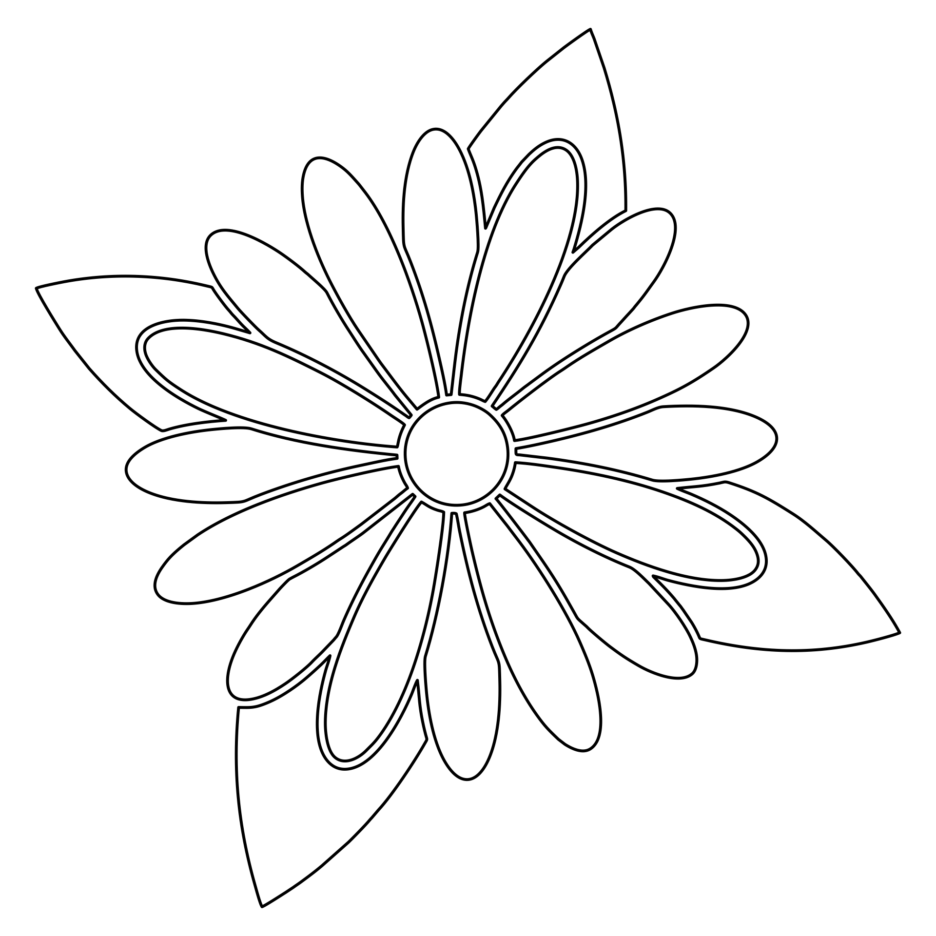 Free Flower Stencil Template Printable Printable Templates