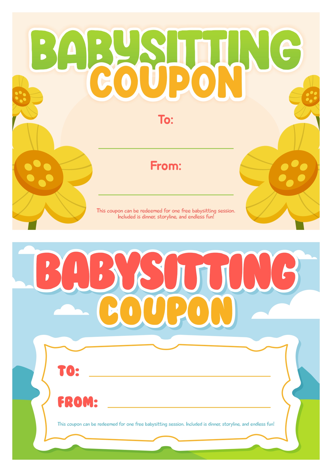 Printable Free Babysitting Coupon Your Ultimate Saving Solution 