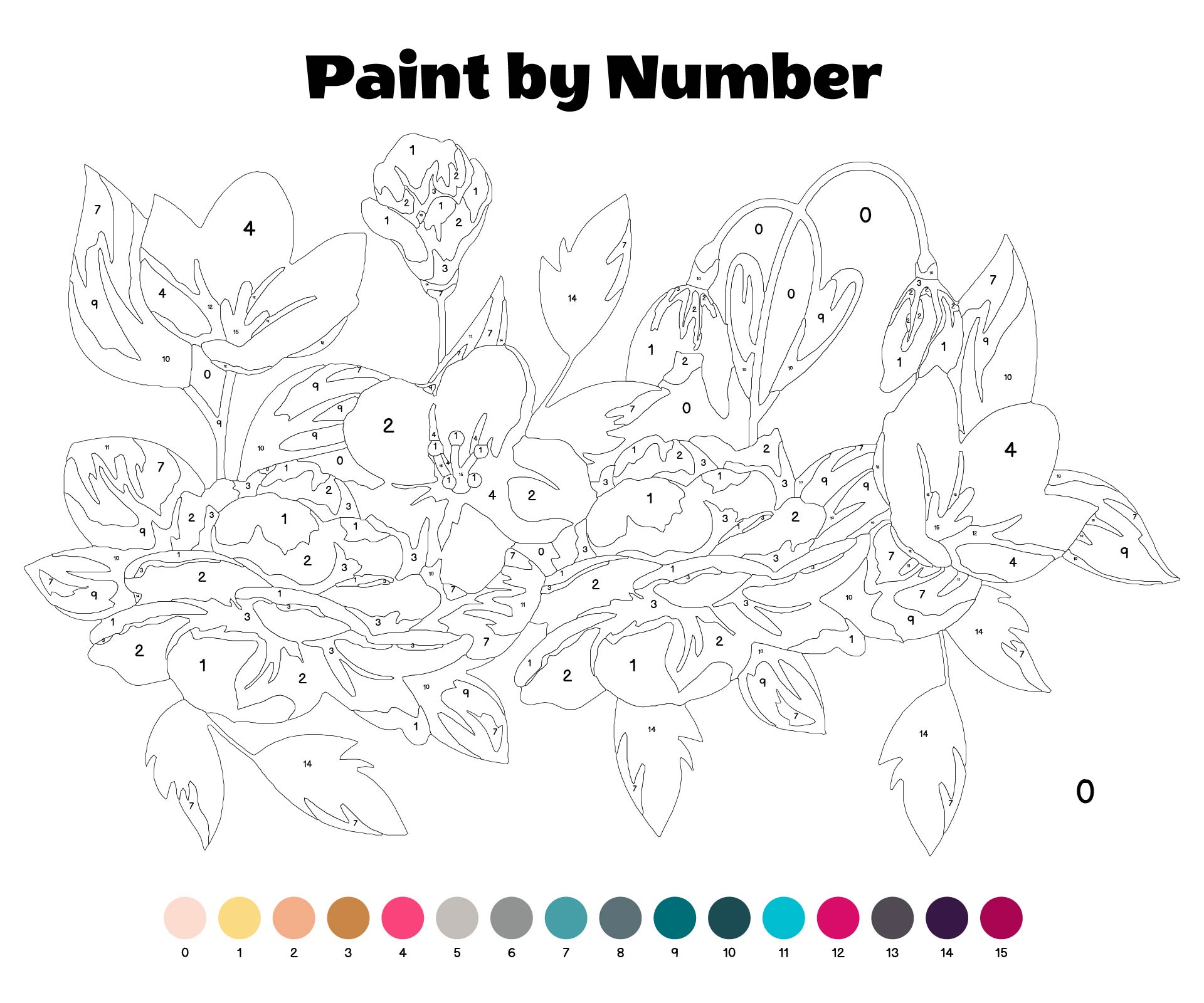 Free Printable Paint By Number Printable Word Searches