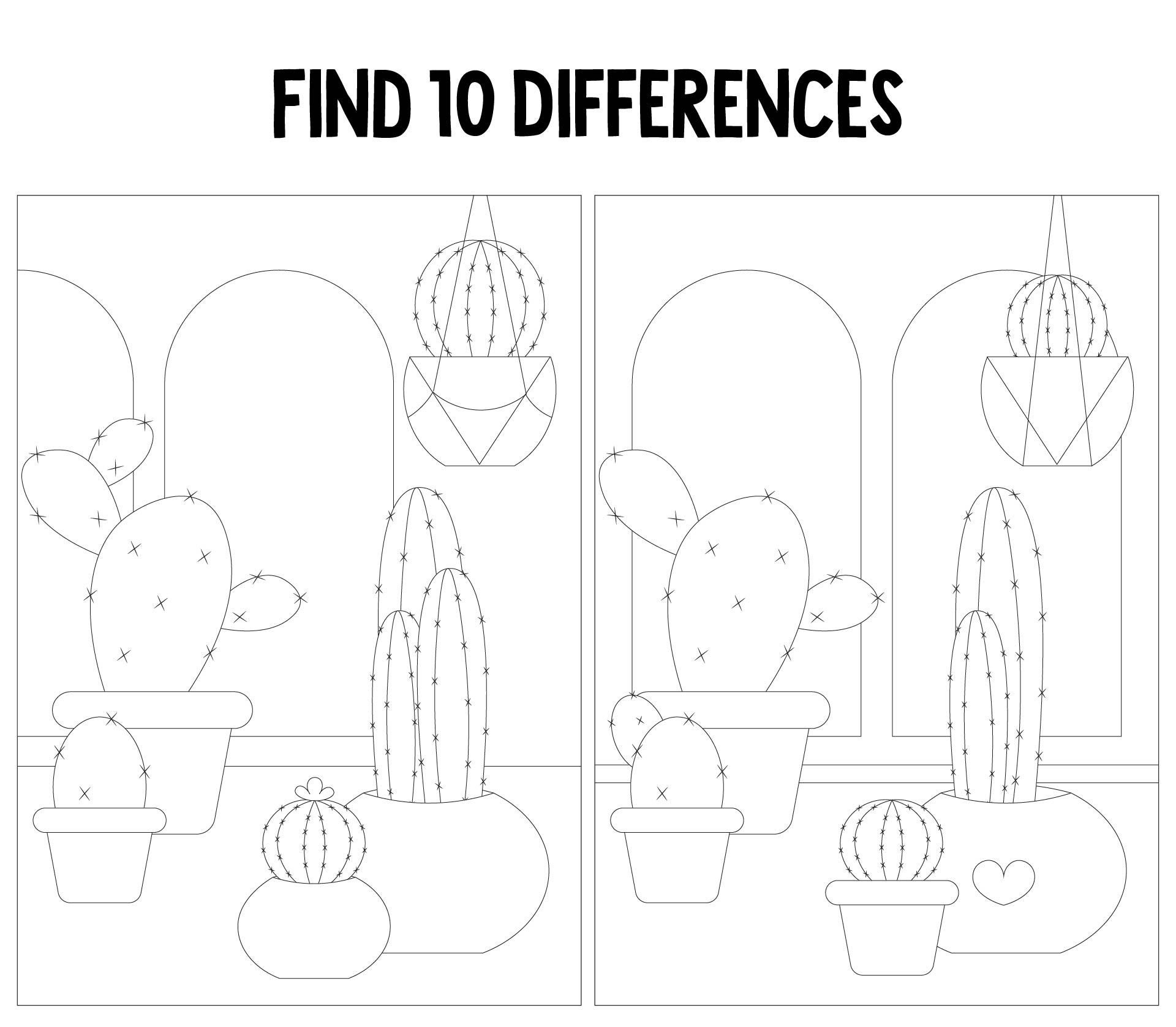 8 Best Images Of Printable Adult Find The Difference Spot The