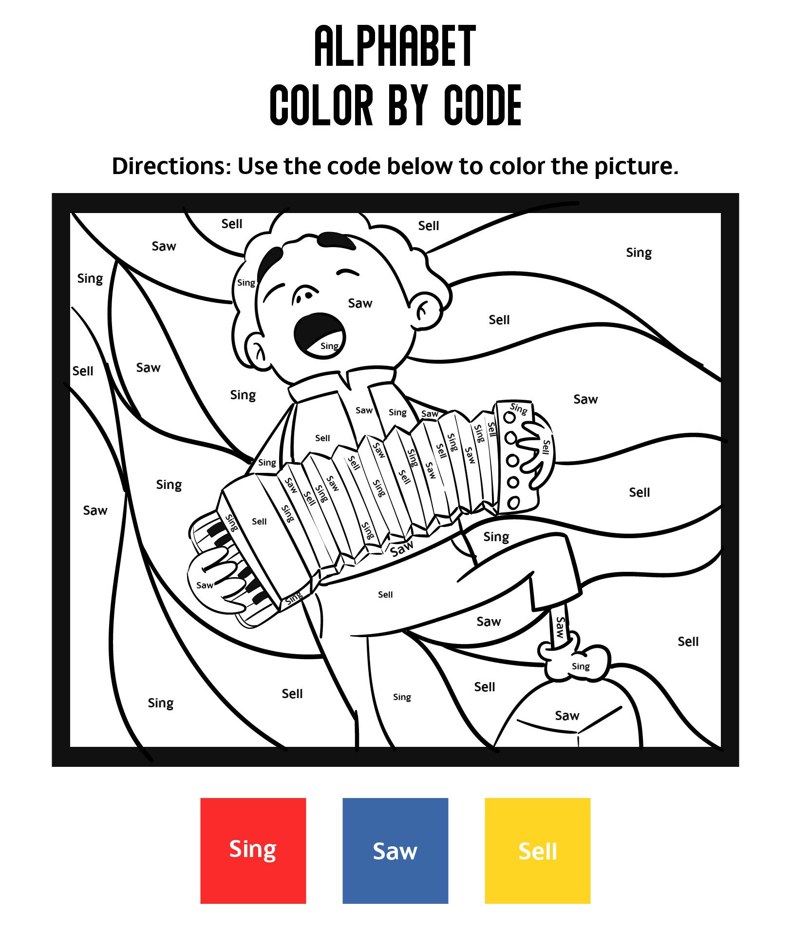 4 Best Images Of Color By Word Printables Color Sight Words Flash 