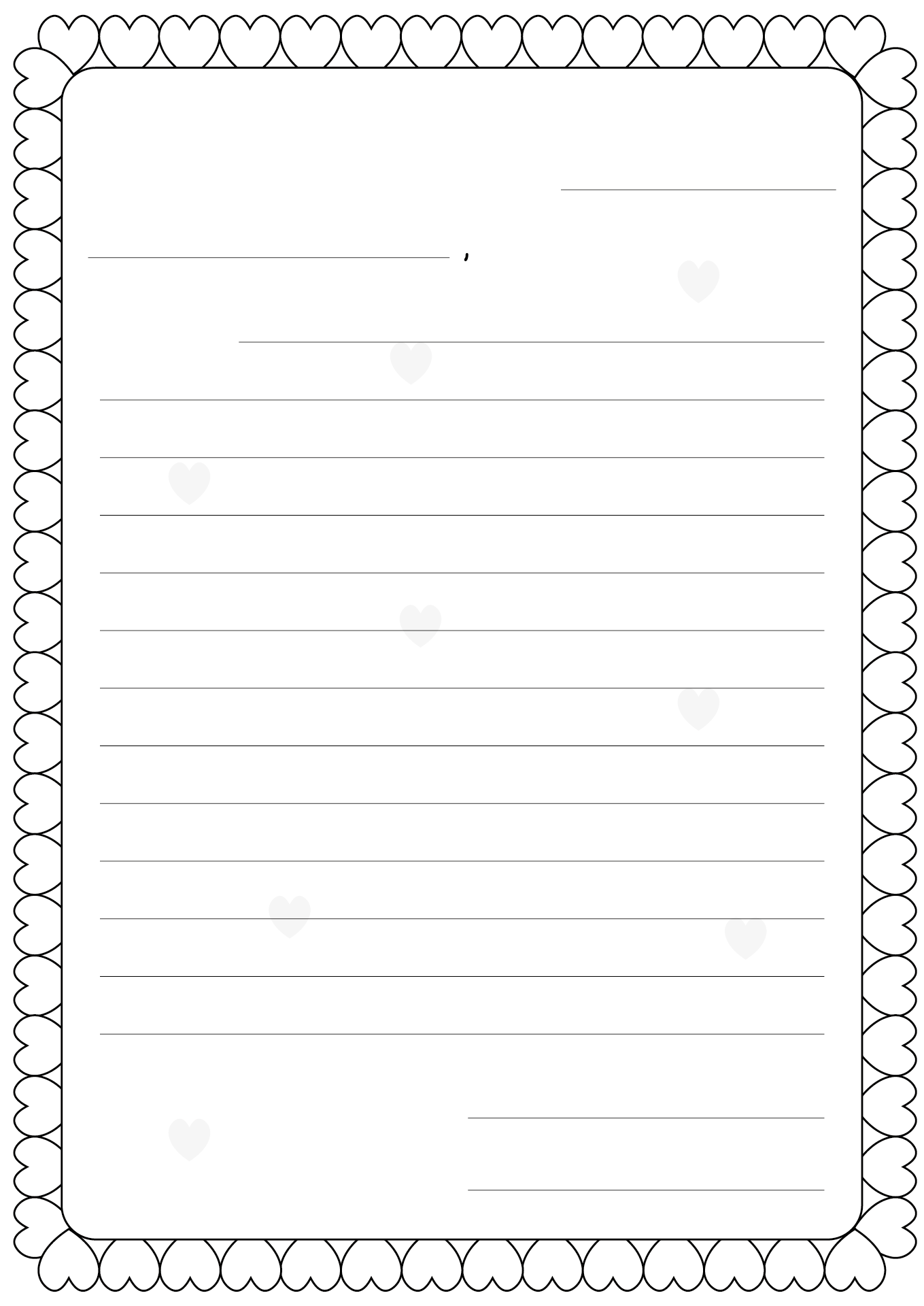 5 Best Images Of Free Printable Letter Writing Paper For Kids Free 