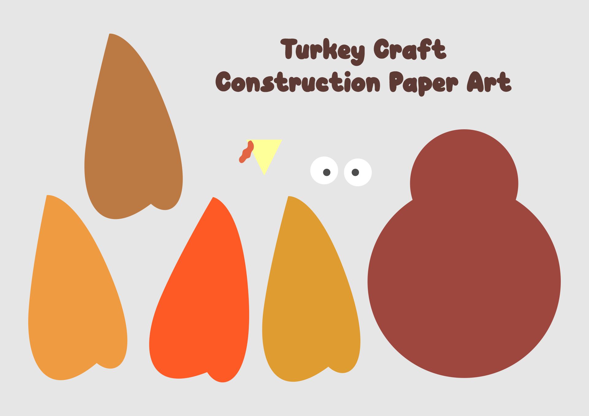 Printable Turkey Craft