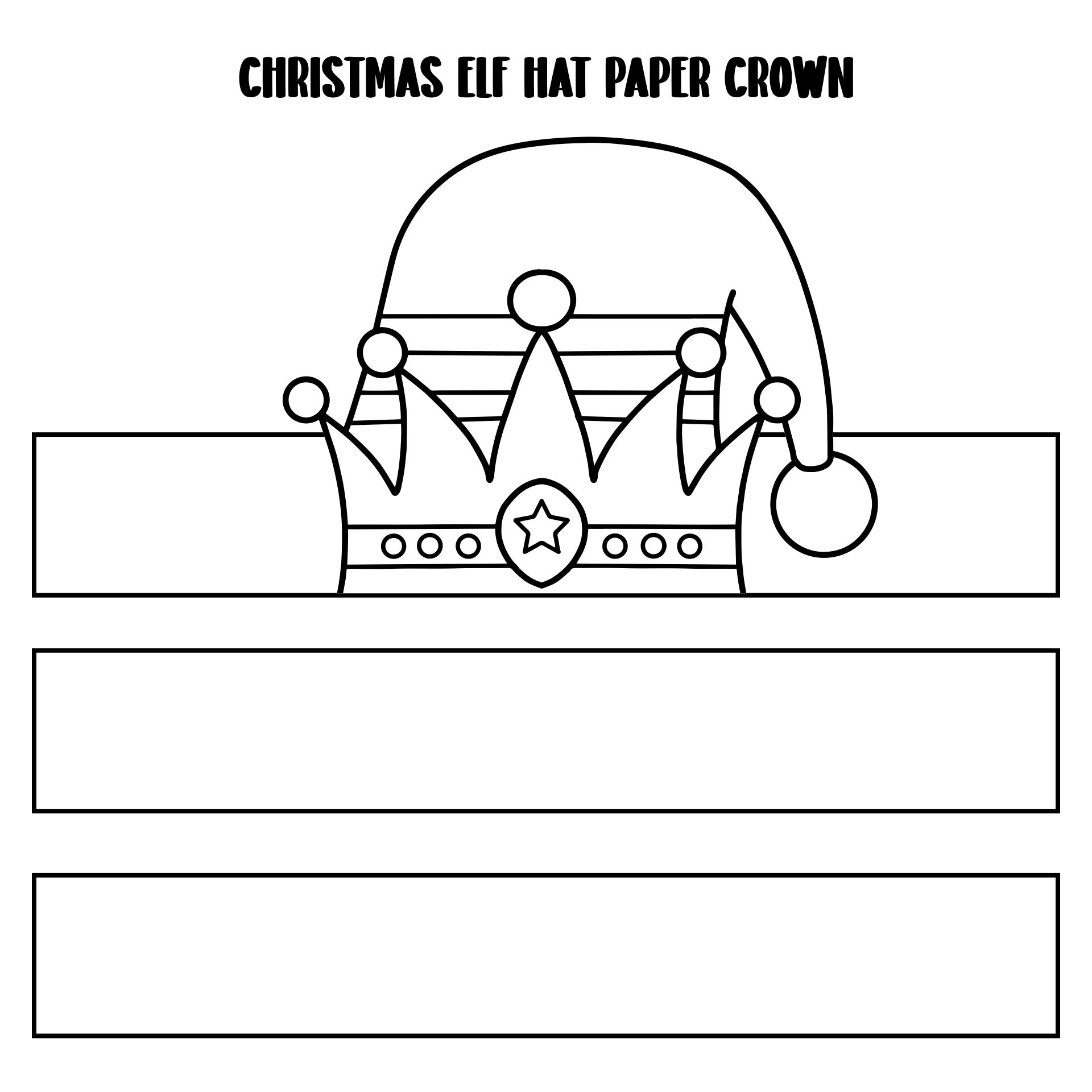 Elf Hat Template