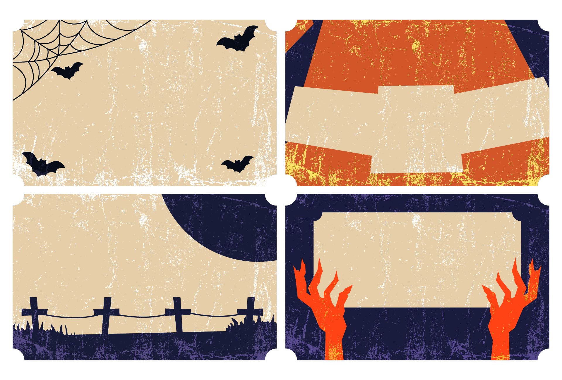 6 Best Images Of Vintage Halloween Printable Labels Blank Printable 