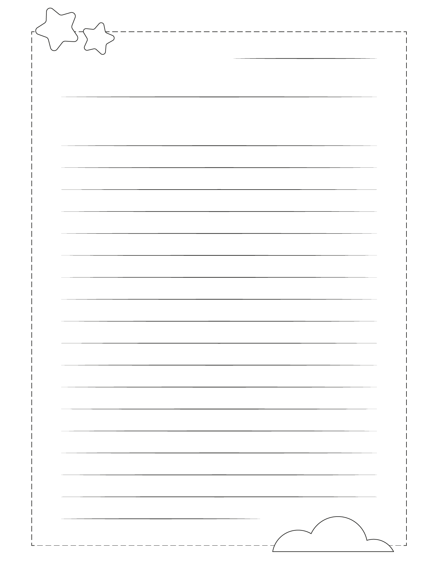 Handwriting Paper Template