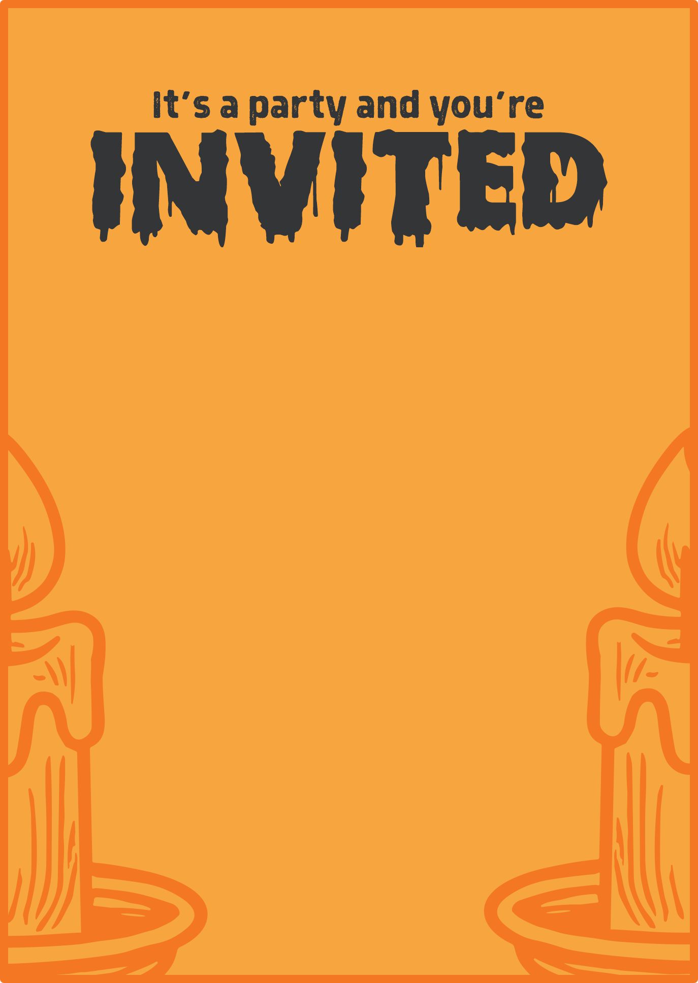5 Best Images Of Printable Halloween Invitations Templates Blank 
