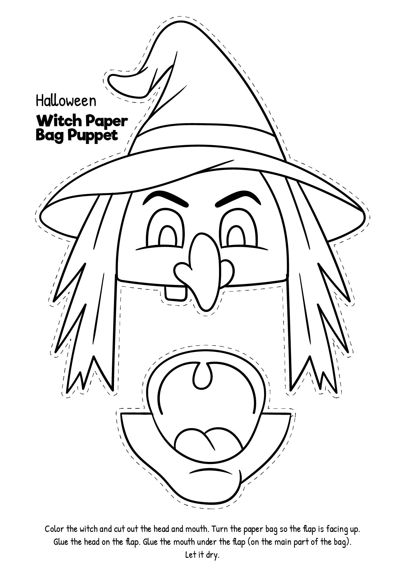 8 Best Images Of Printable Halloween Paper Bag Puppets Monster Paper Bag Puppets Printables 
