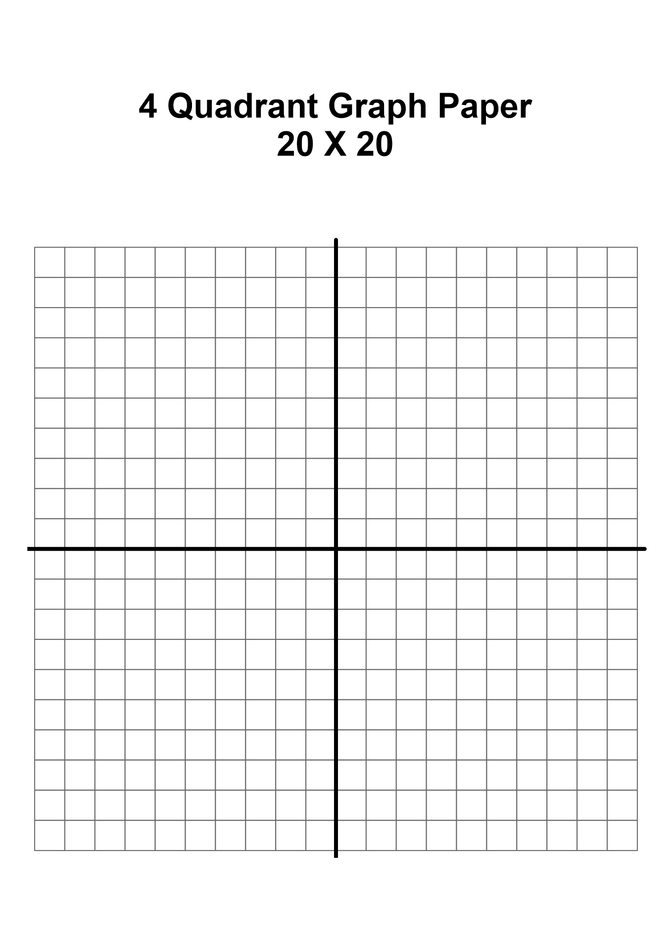 6 Best Images Of 20 X 20 Grid Printable Printable Grid Graph Paper 