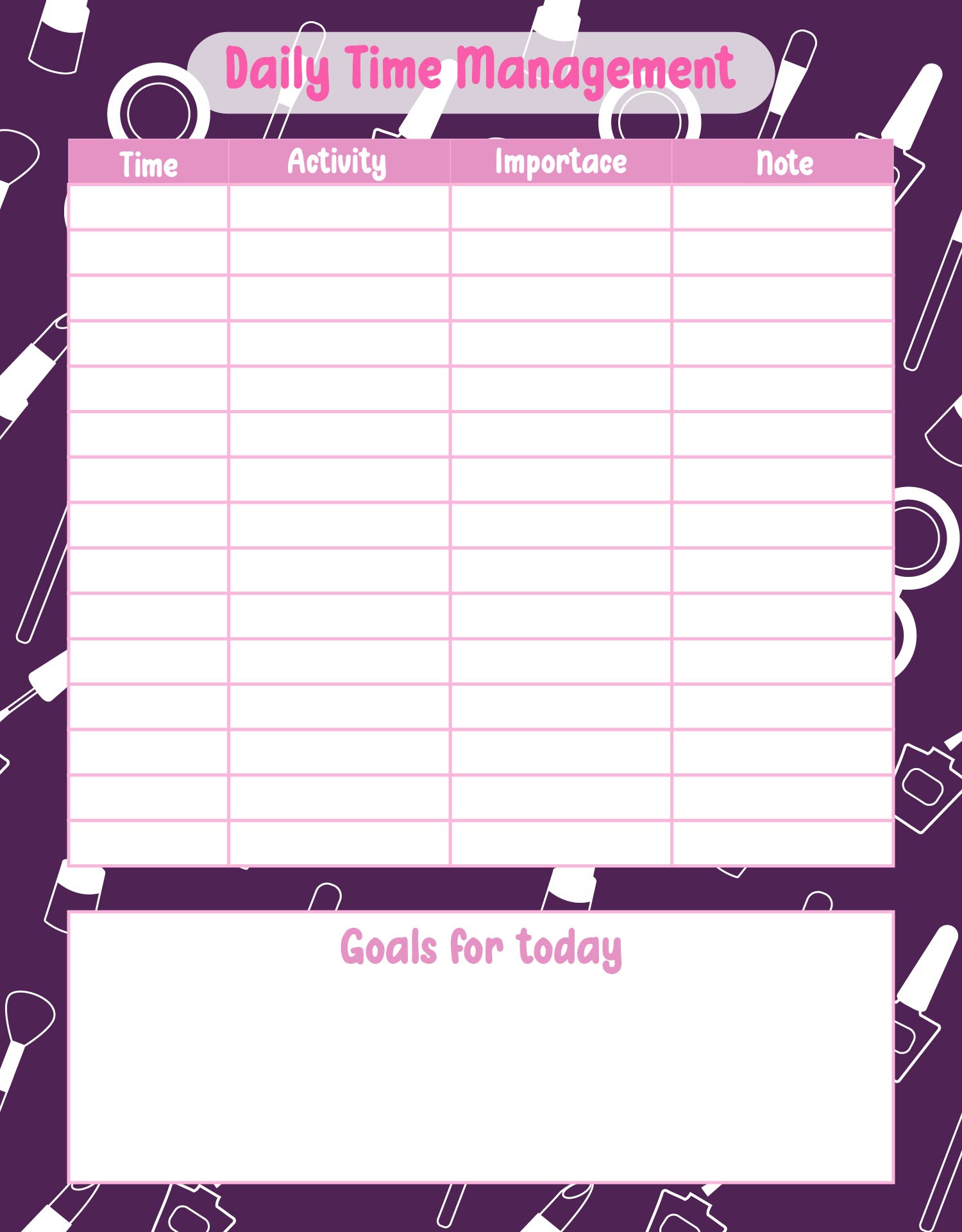 9 Best Images Of Printable Worksheets For Time Management Free 