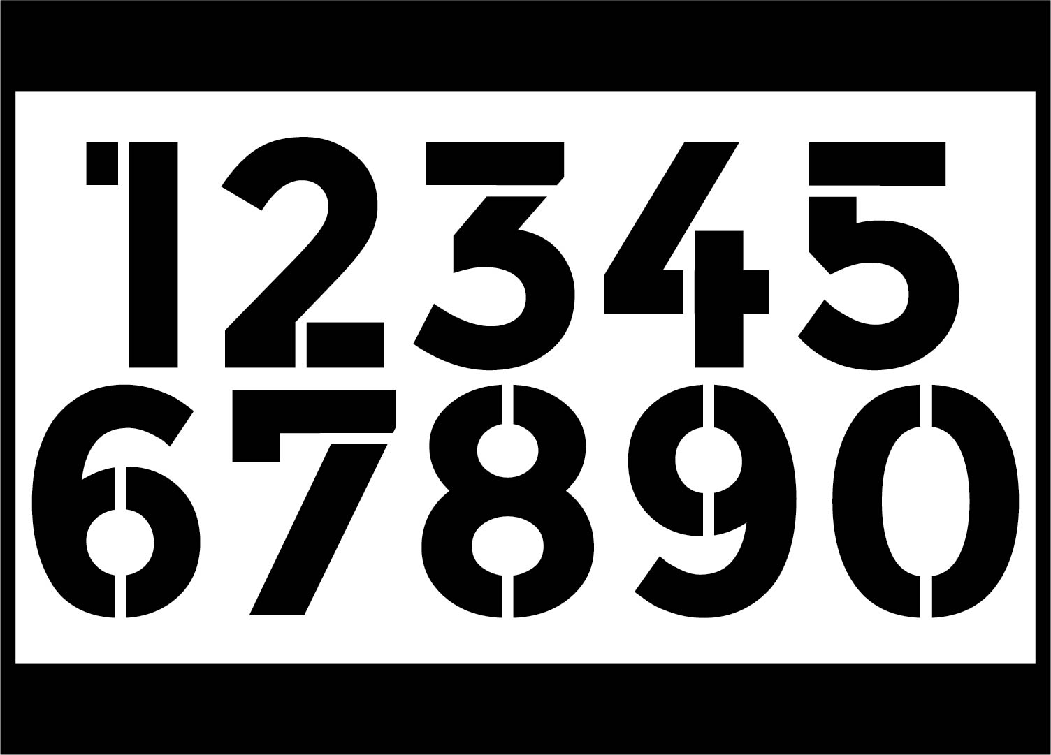 Free Printable 1 Inch Number Stencils Printable Templates