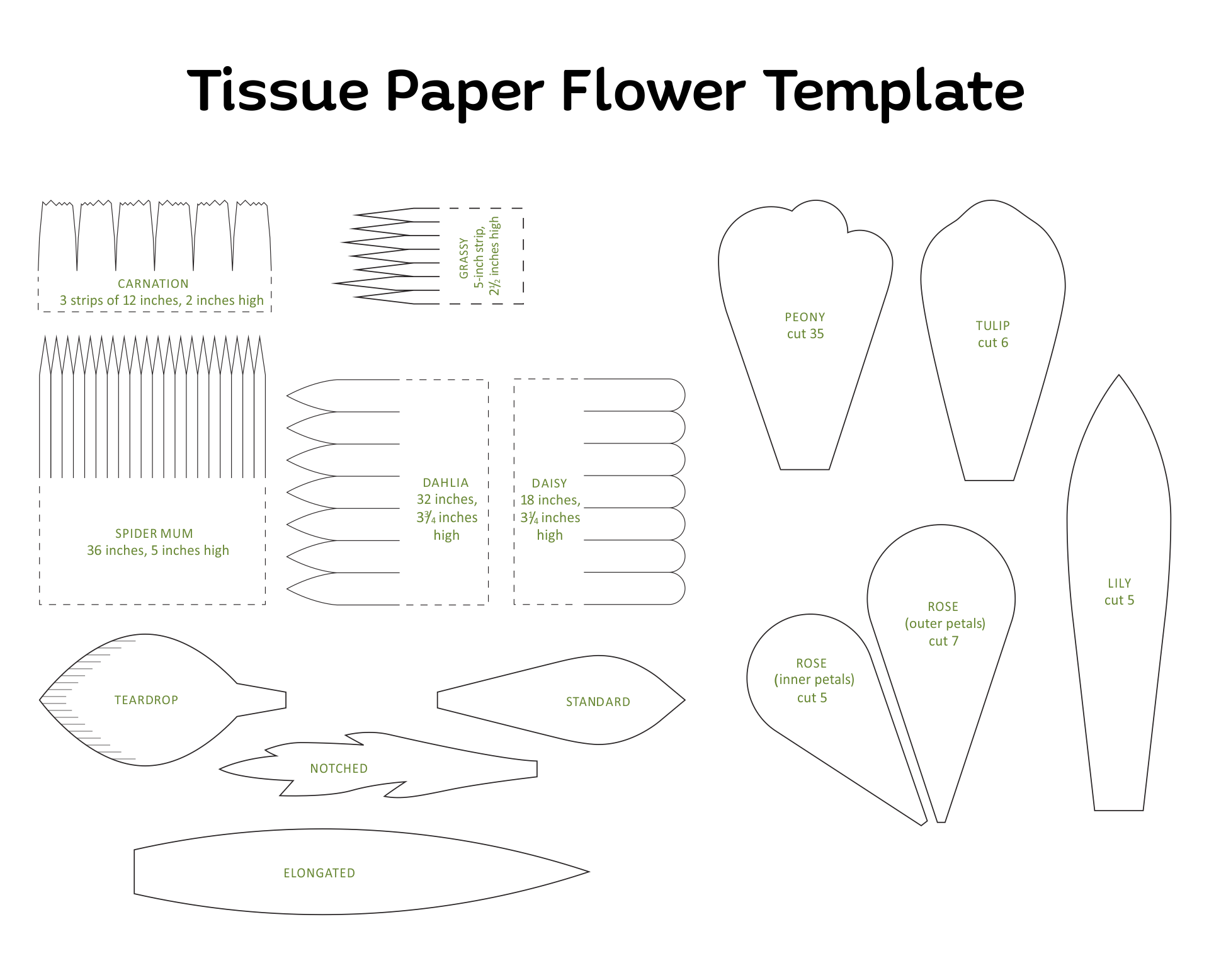 7 Best Images Of Paper Printable Poppy Flower Pattern Paper Flower Templates Printable Free