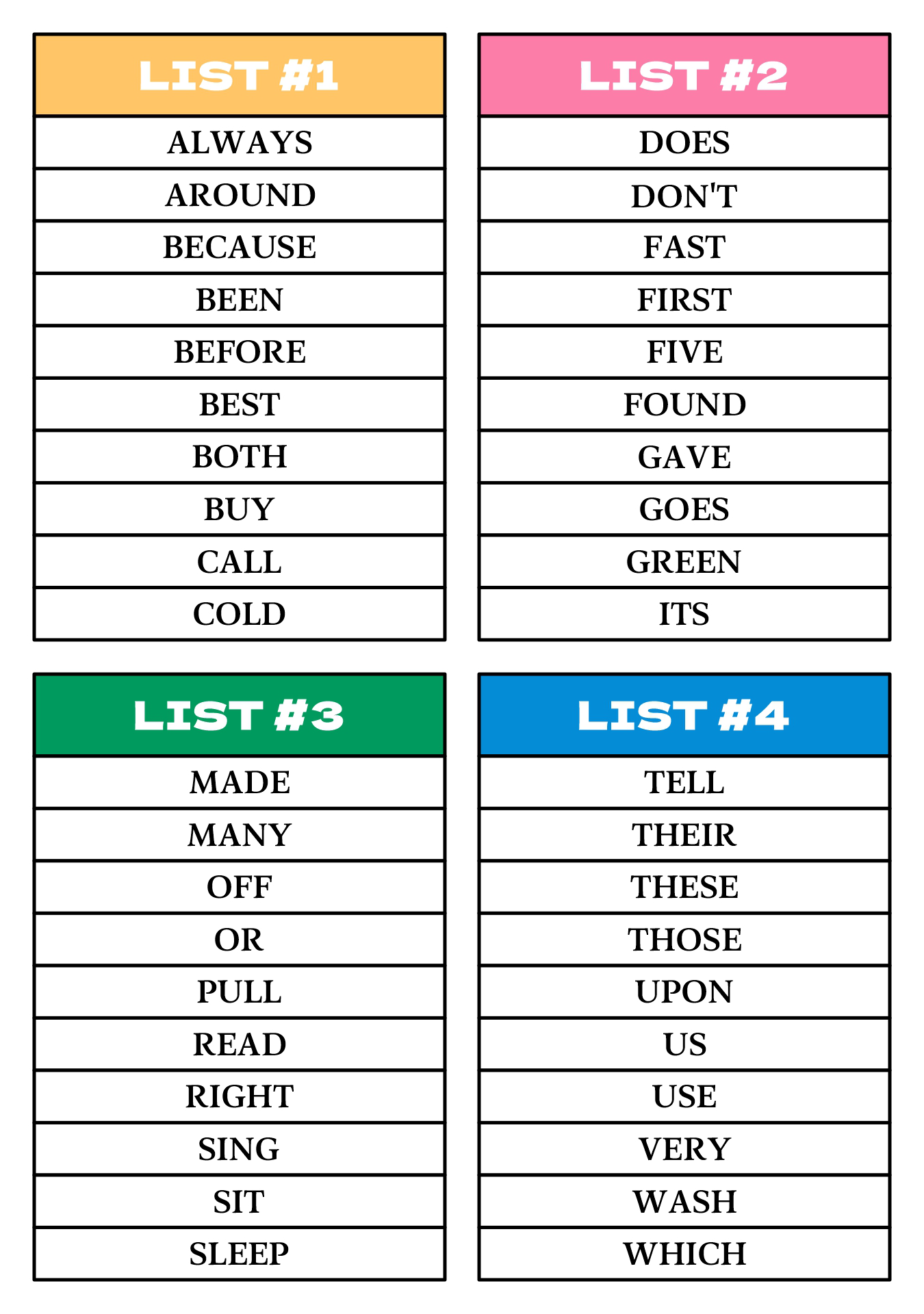 5 Best Images Of Second Grade Sight Words Printable 2nd Grade Sight 
