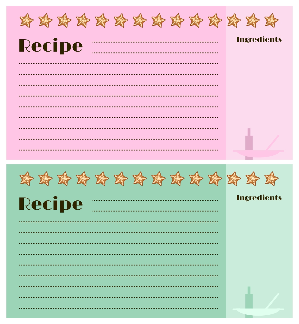 10 Best Images Of Editable Printable Recipe Card Template Christmas 
