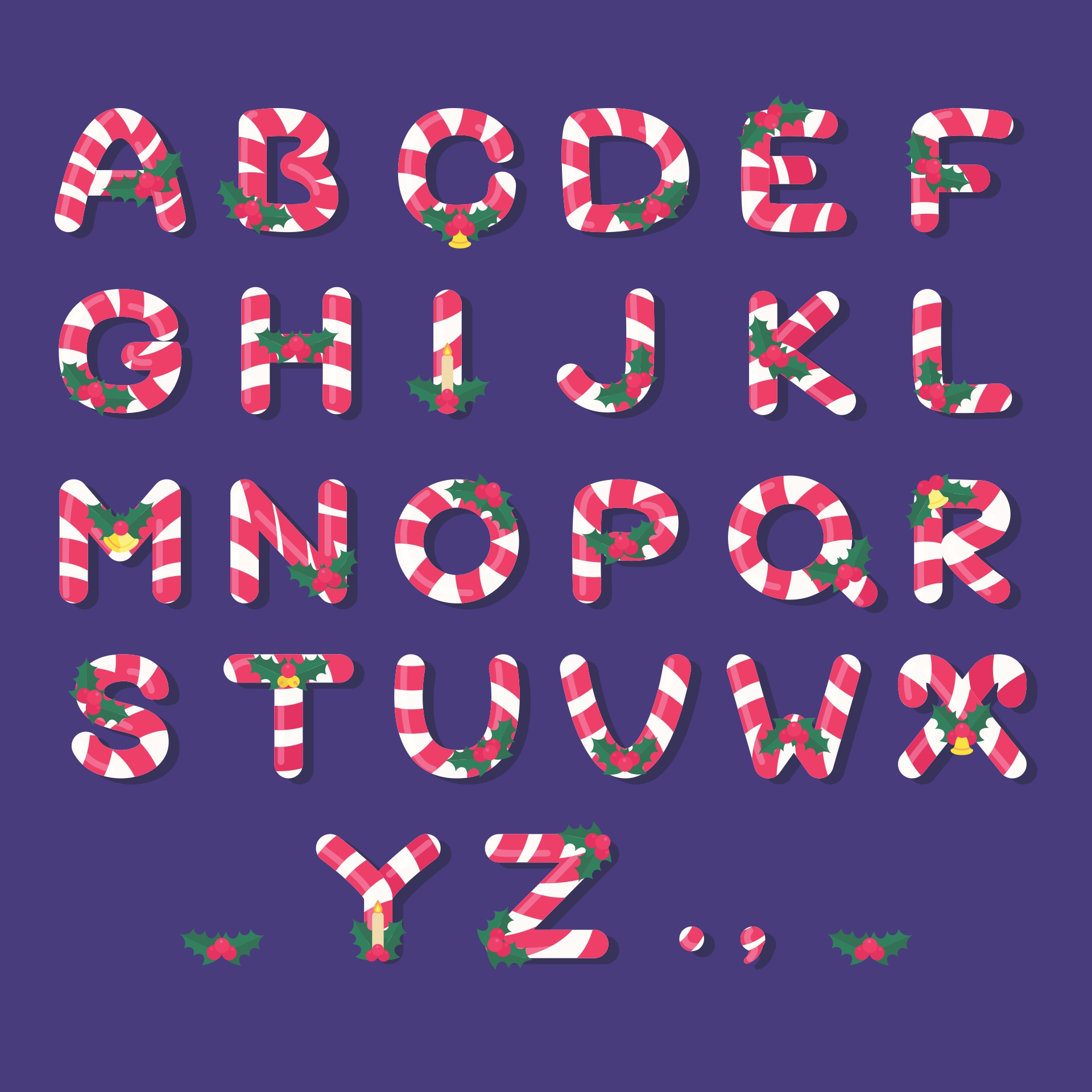 Printable Christmas Bubble Letters Printable Christmas Bubble Letters