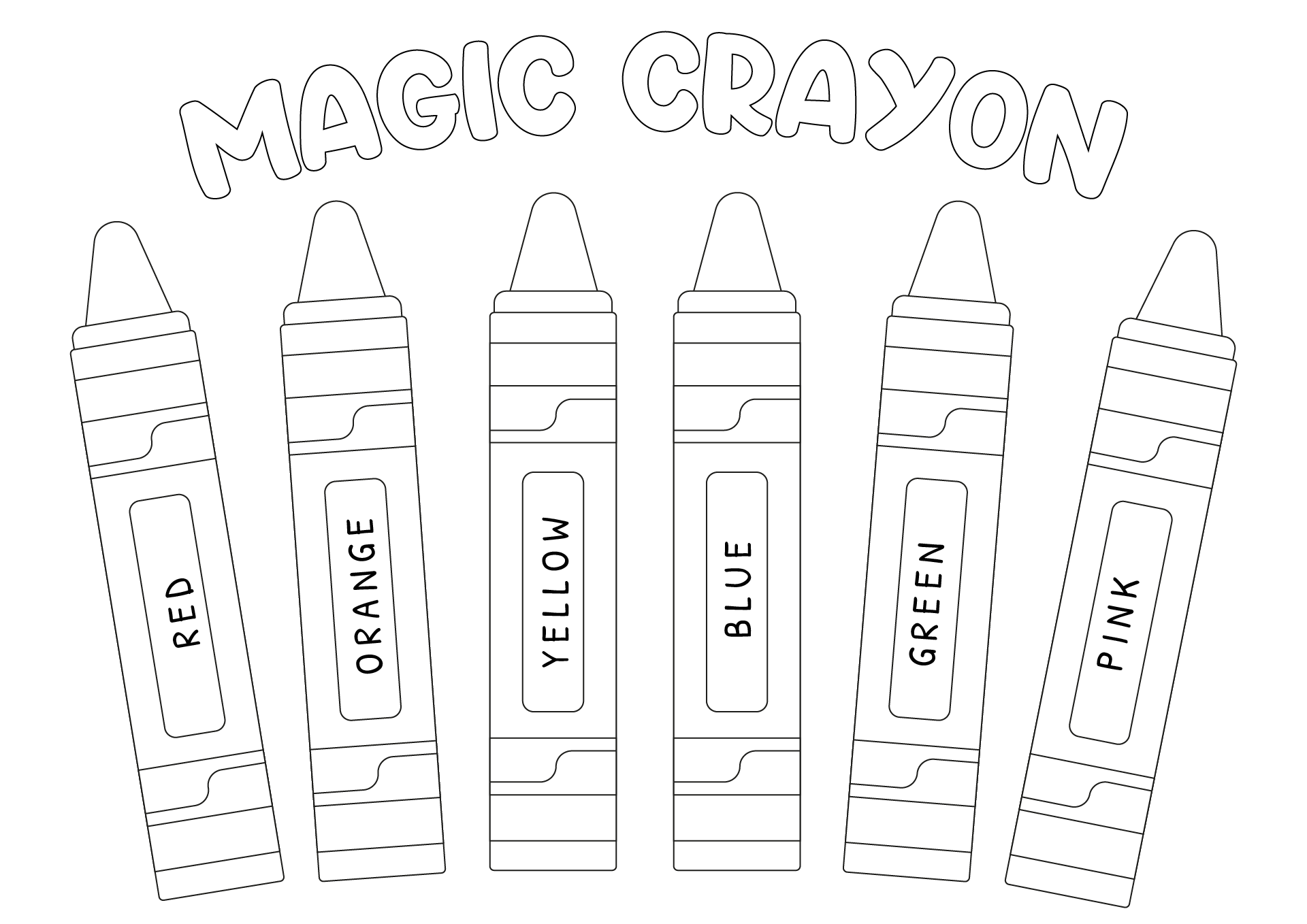 Free Printable Crayons Template