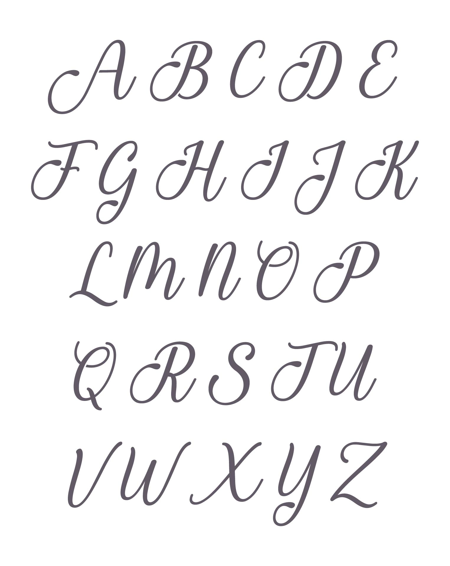Free Printable Cut Out Printable Cursive Letter Stencils Pic source