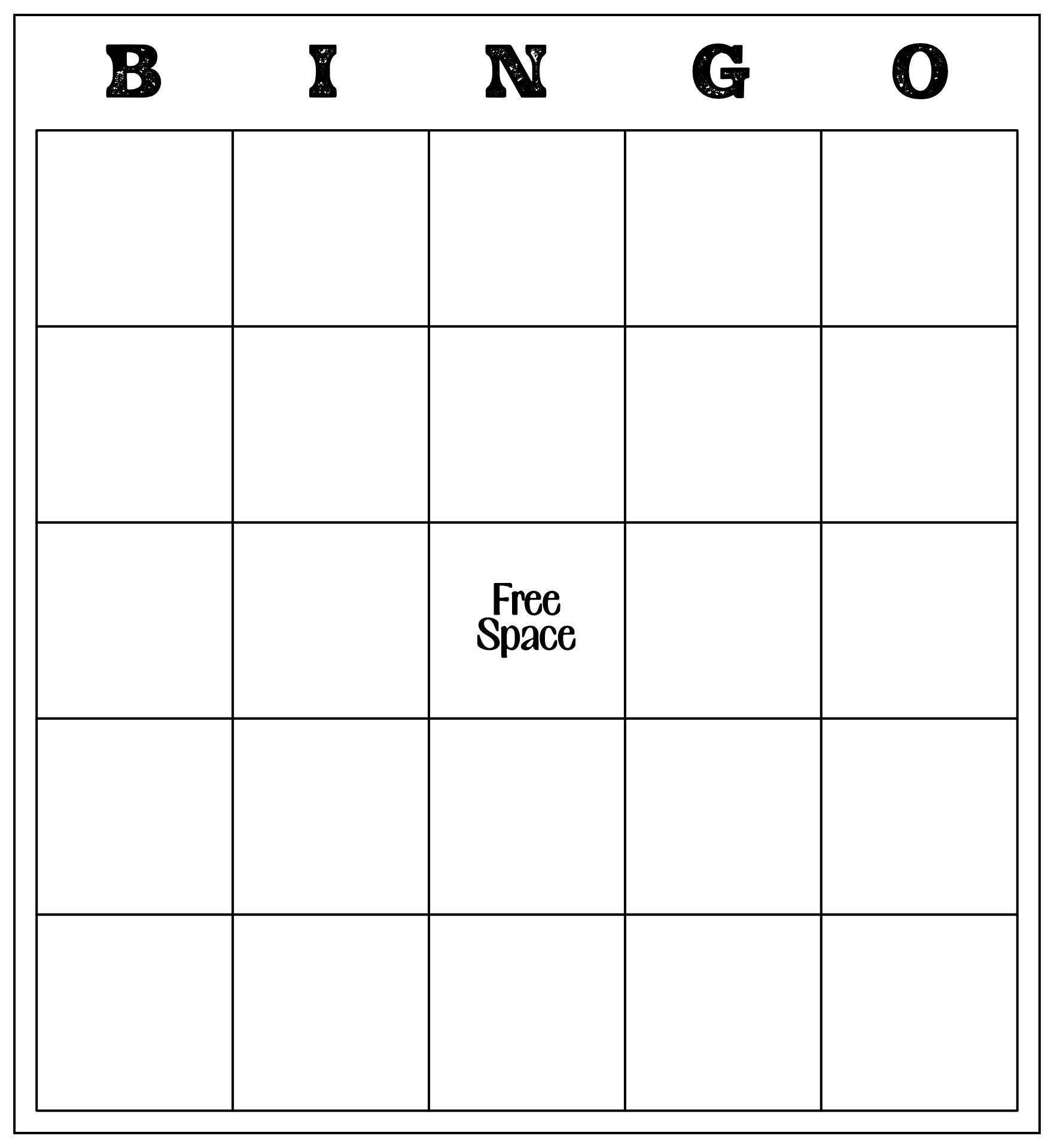 Printable Blank Bingo Sheets Wwwanize365