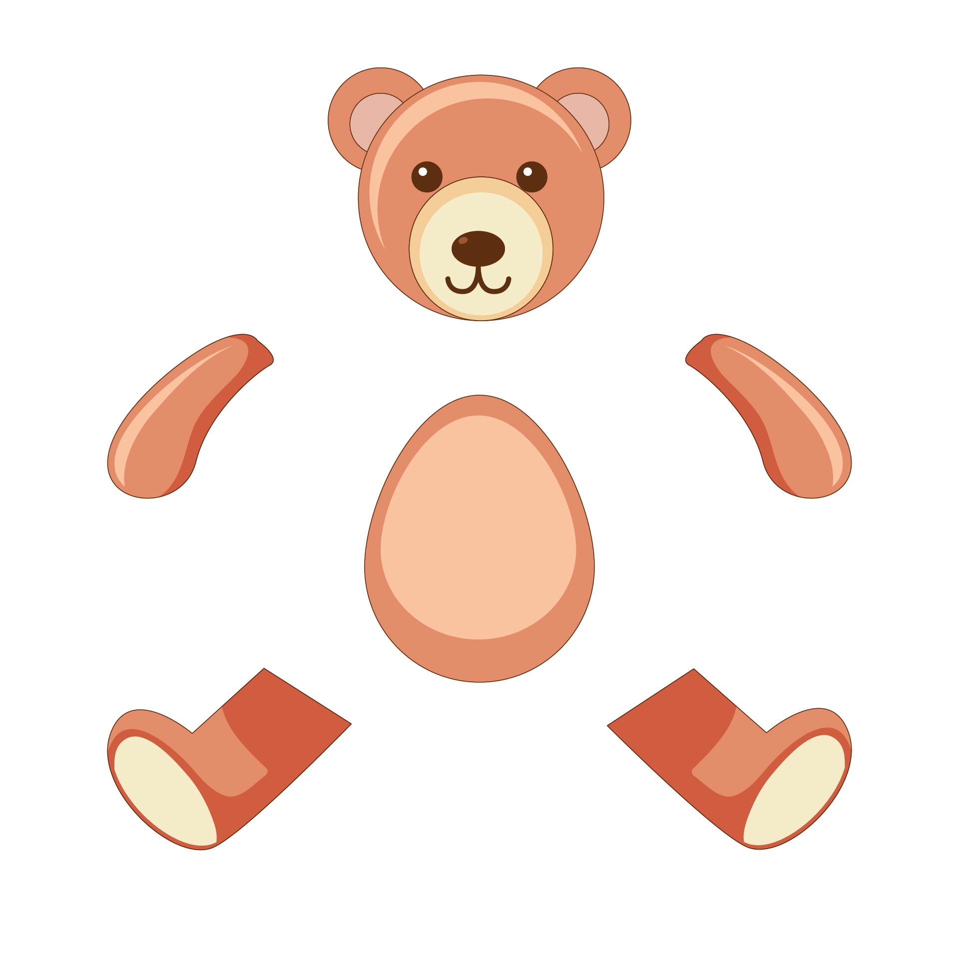 10 Best Printable Teddy Bear Sewing Pattern Printablee