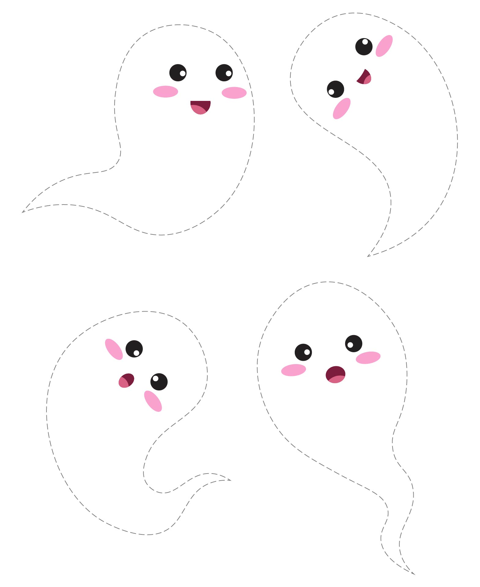 Ghost Stencils Printable Printable Word Searches