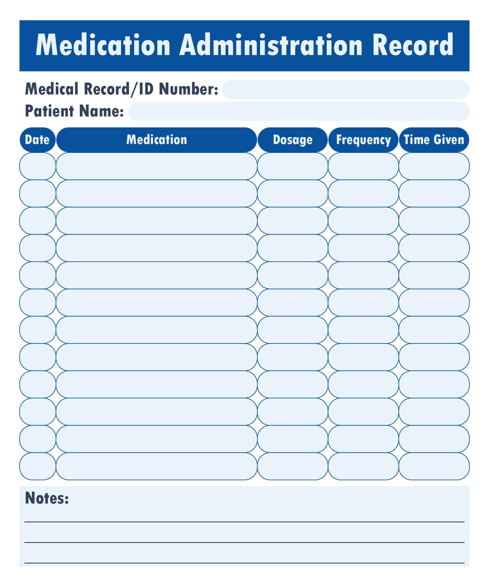 Free Printable Medication Administration Record That Are Striking 
