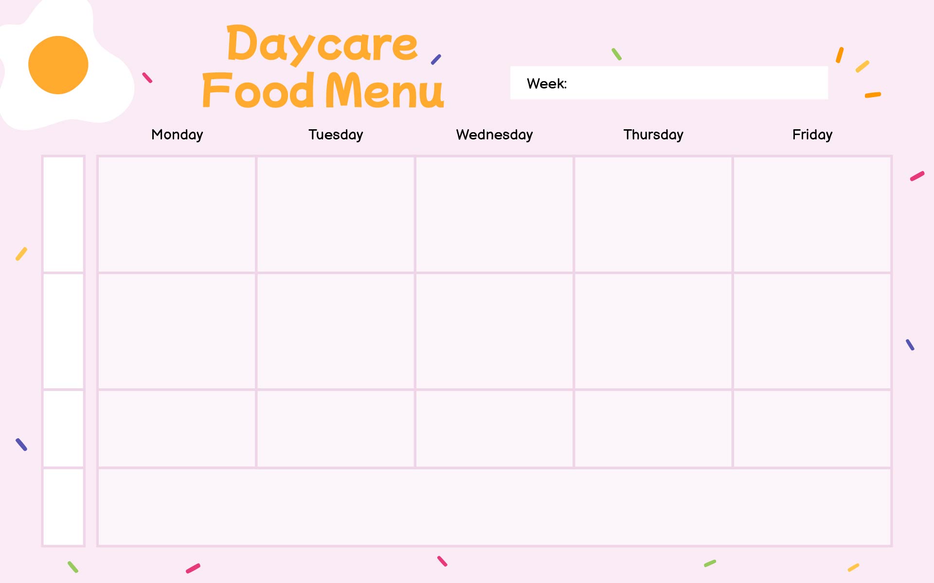 Menu Photos Printables Menus Daycares Menus Home Daycare Menu Food 