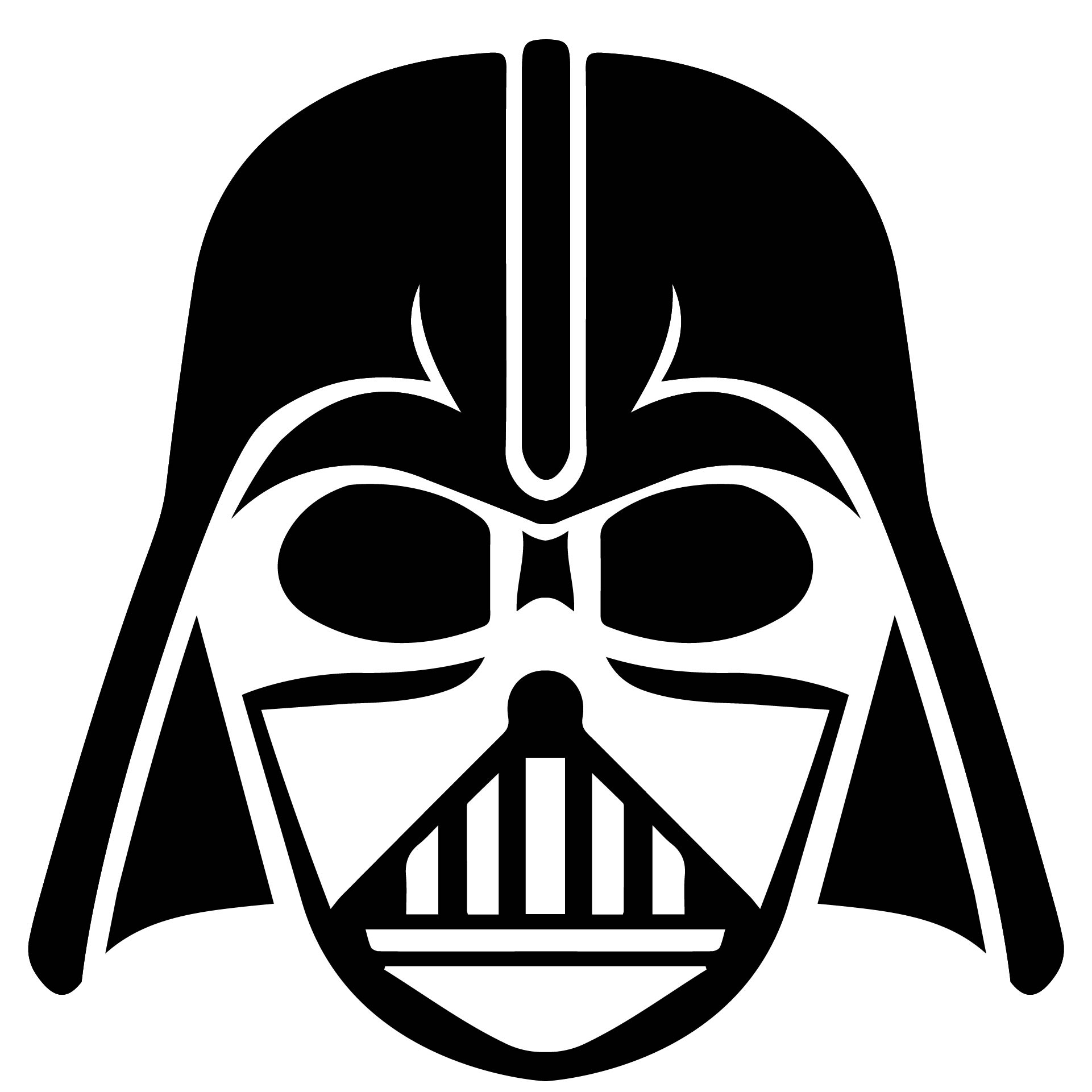 Darth Vader Pumpkin Stencil Printable