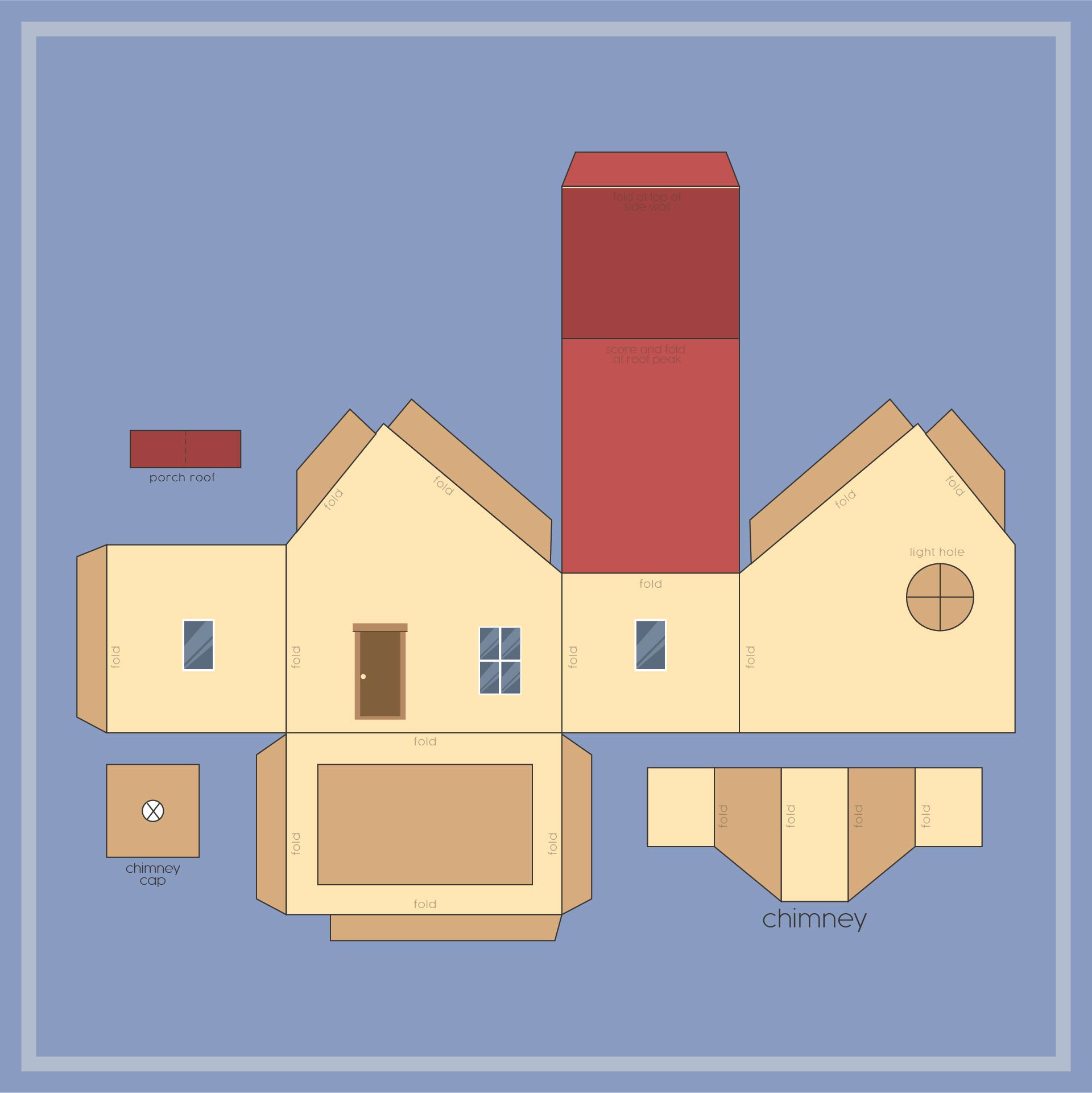 3d Haunted House Template Printable Printable World Holiday