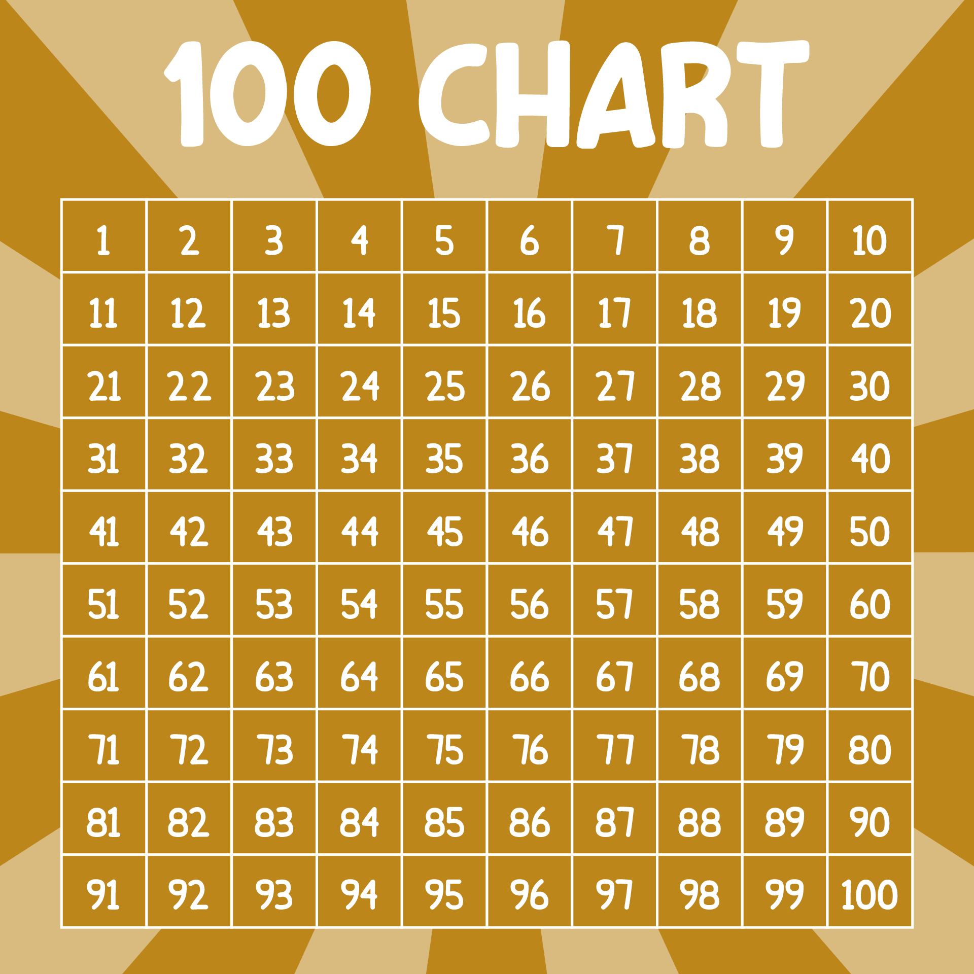 Free 100 Chart Printable