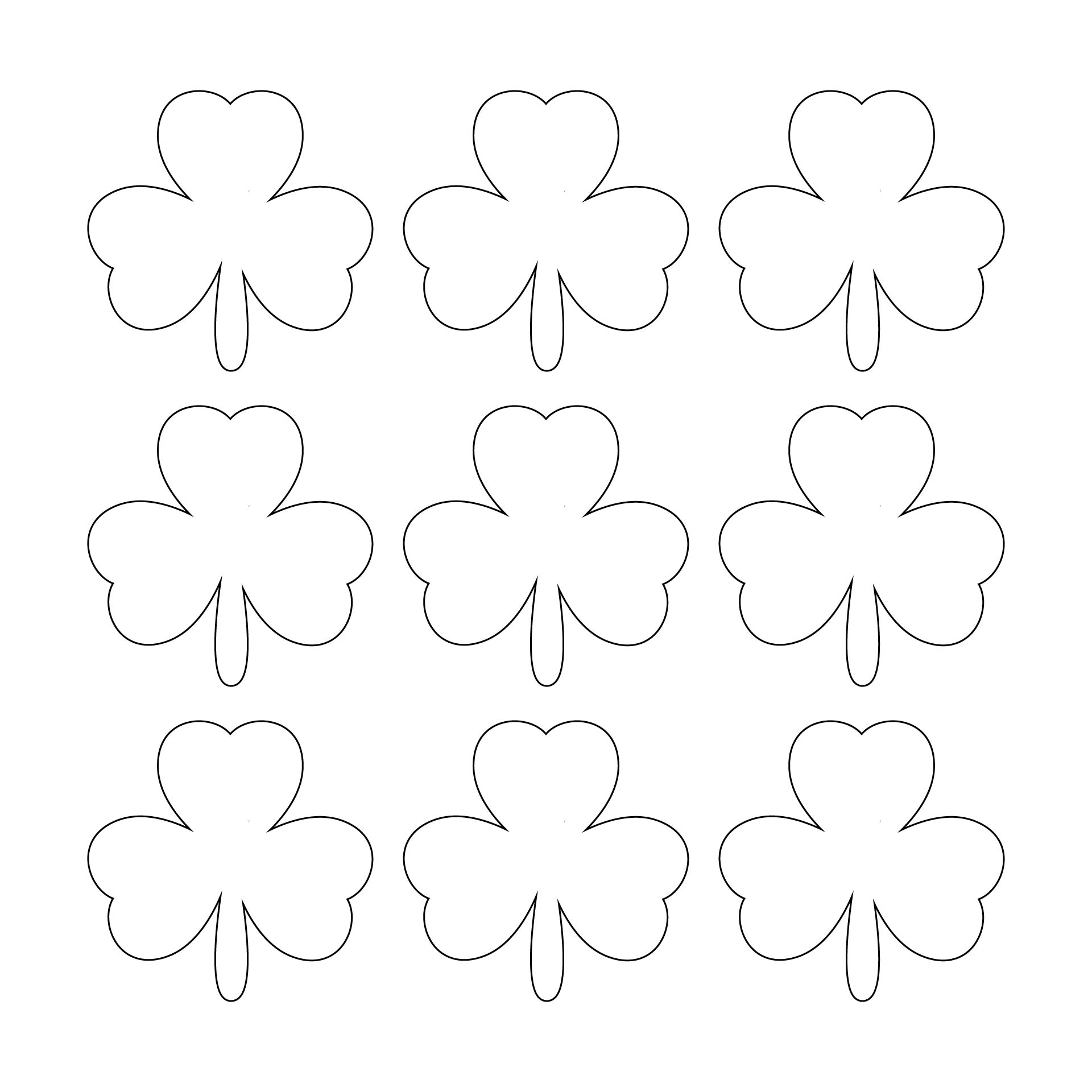 10 Best Shamrock Shape Printable Pattern PDF For Free At Printablee