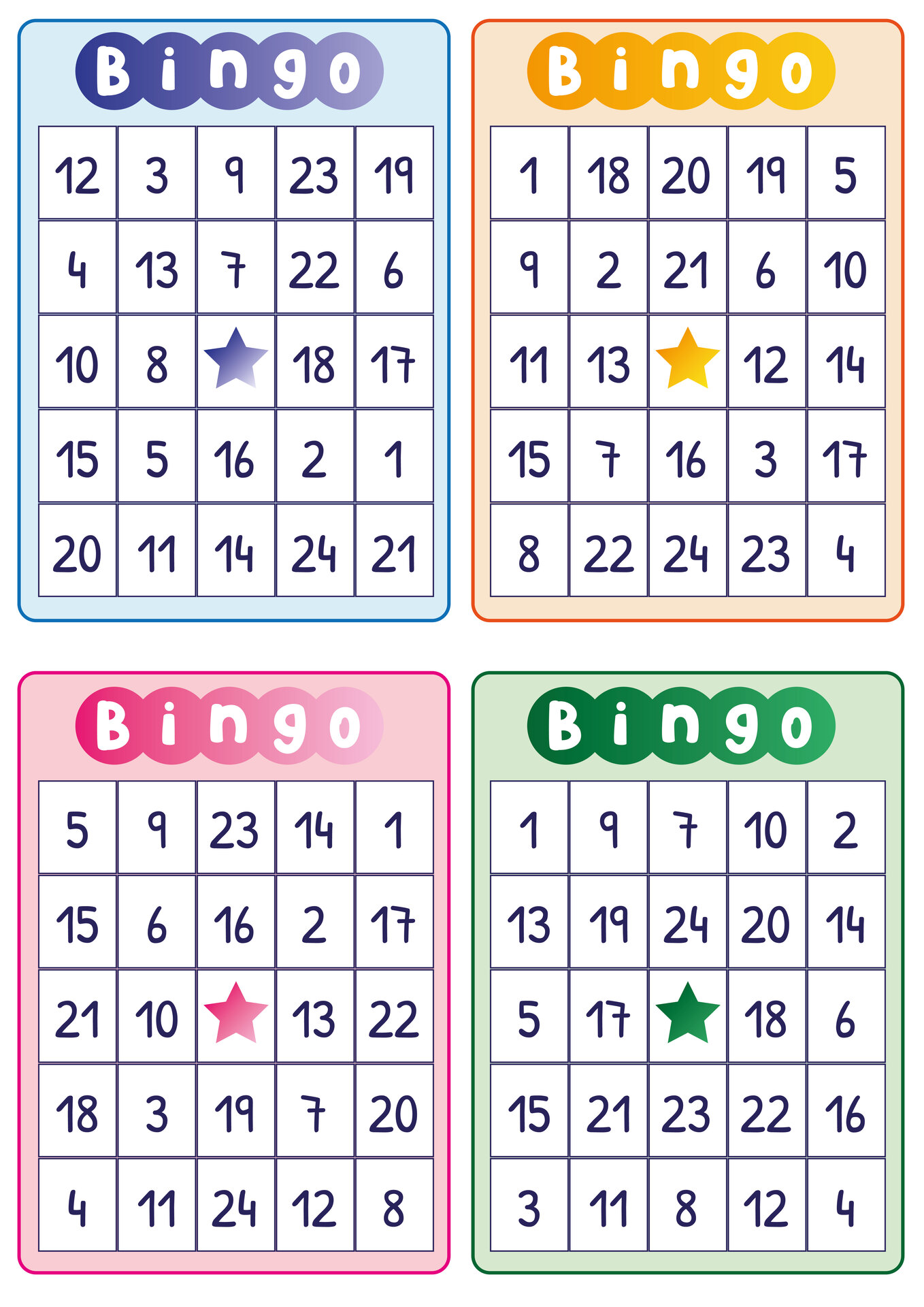 10 Best Printable Bingo Numbers 1 75 Printablee