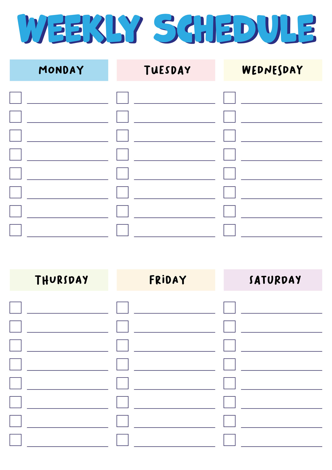 Blank 7 Day Calendar With Time Calendar Inspiration Design 7 Day Blank 7 Day Calendar With Time Calendar Inspiration Design 7 Day