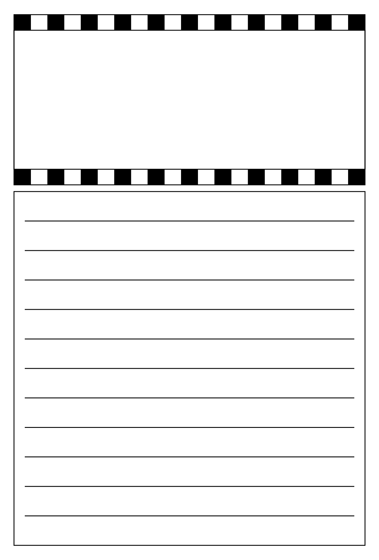 10 Best Printable Primary Writing Paper Template Printablee