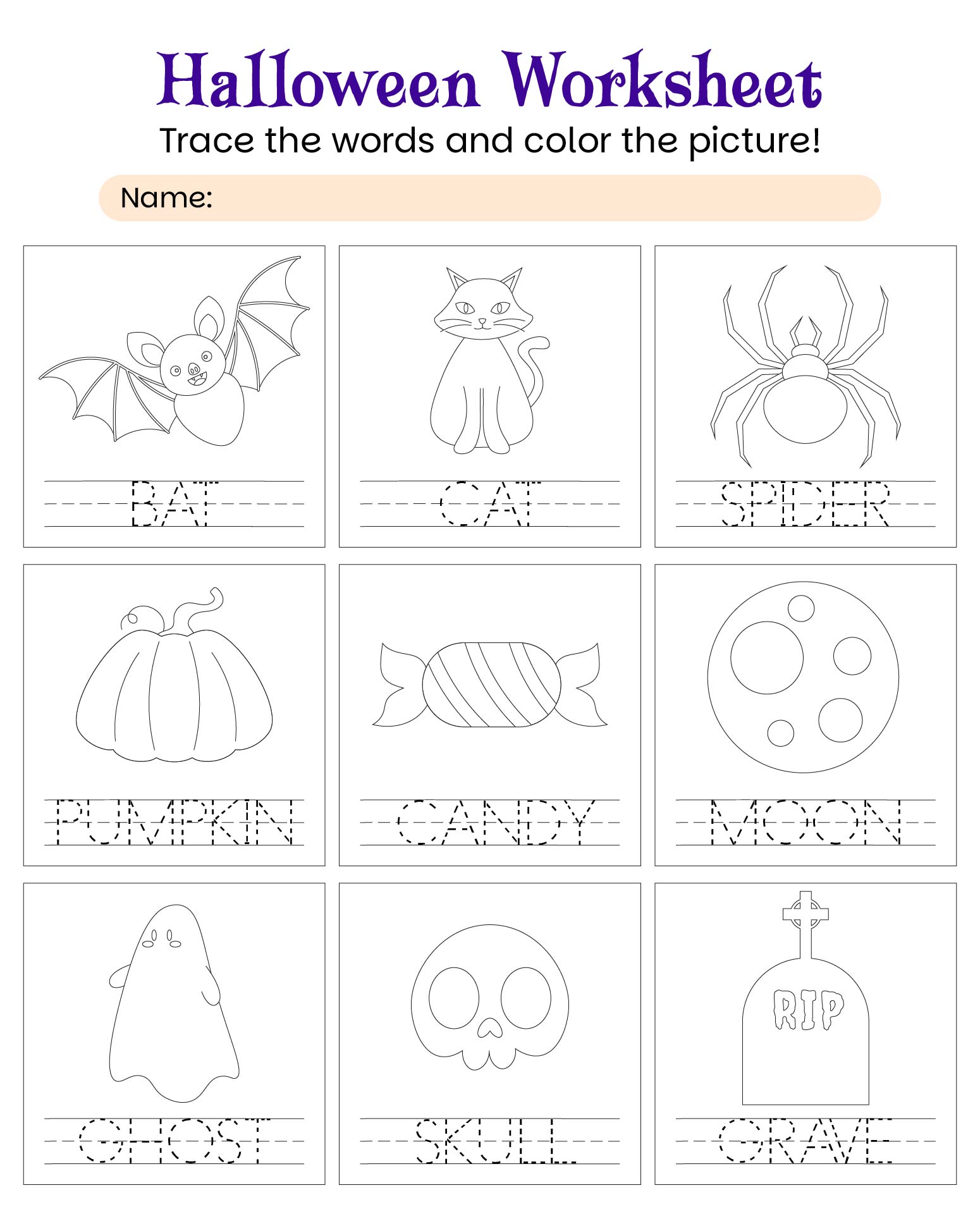 15 Best Free Printable Halloween Worksheets Printablee 15 Best Free Printable Halloween Worksheets Printablee