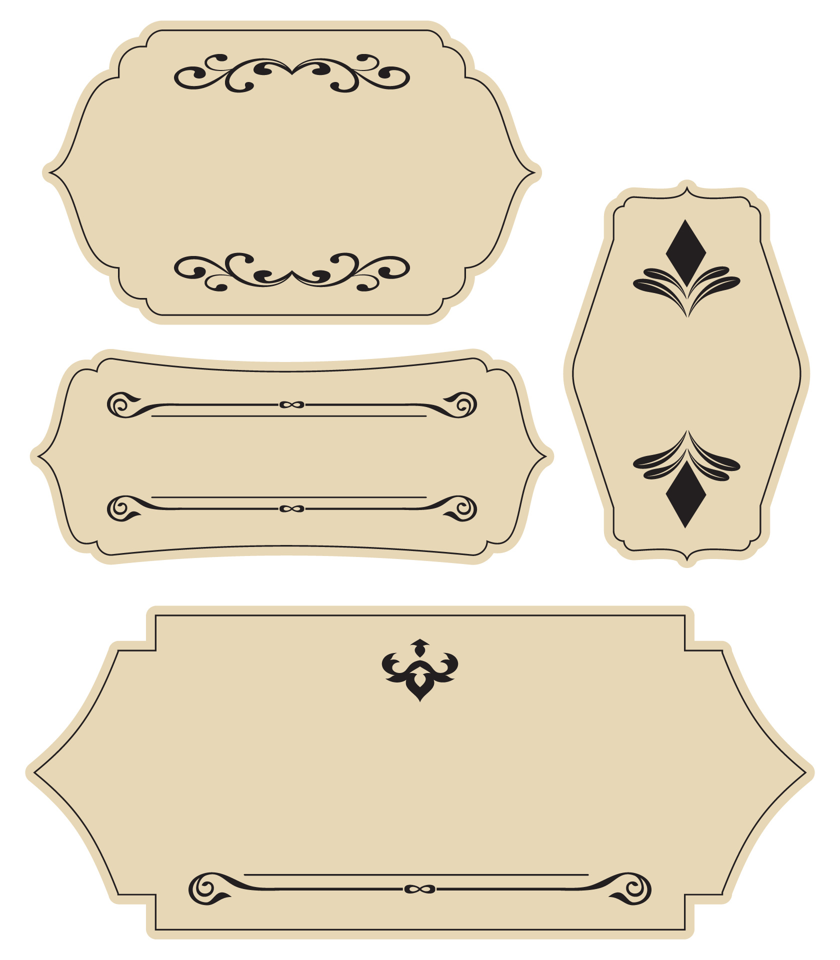 Old Fashioned Label Template
