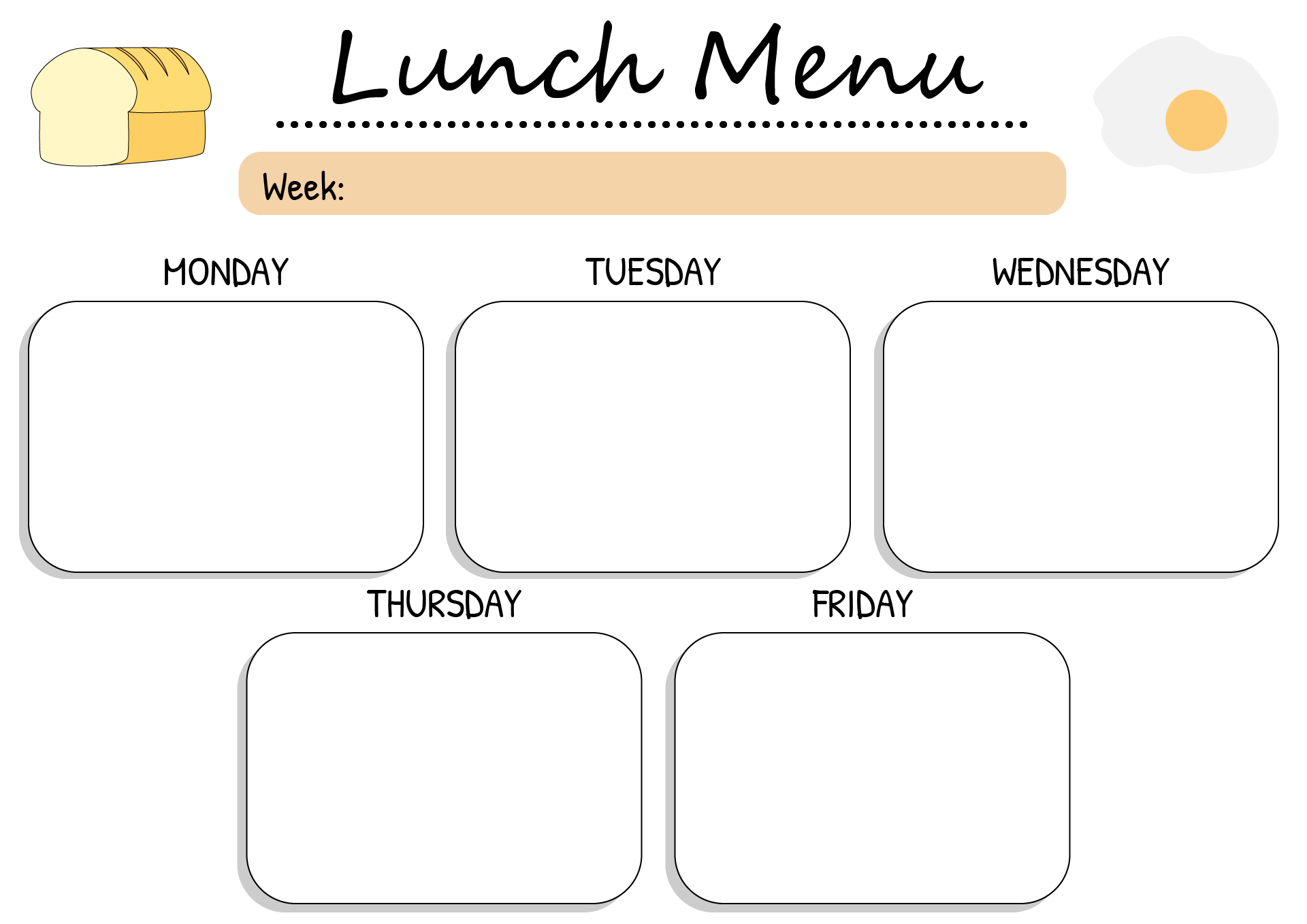 10 Best Printable Preschool Lunch Menu PDF For Free At Printablee