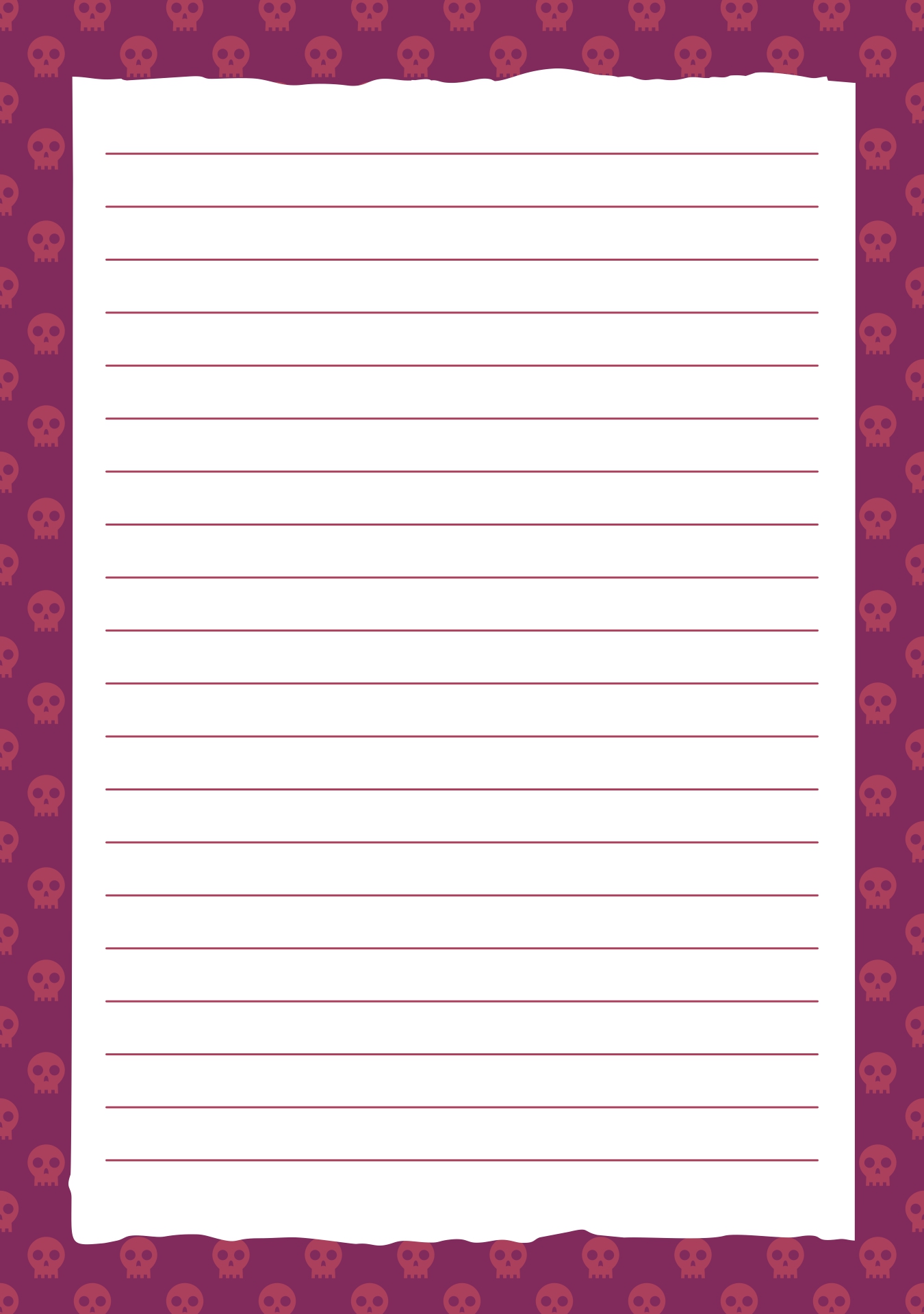 Printable Halloween Writing Paper Printable Halloween Writing Paper