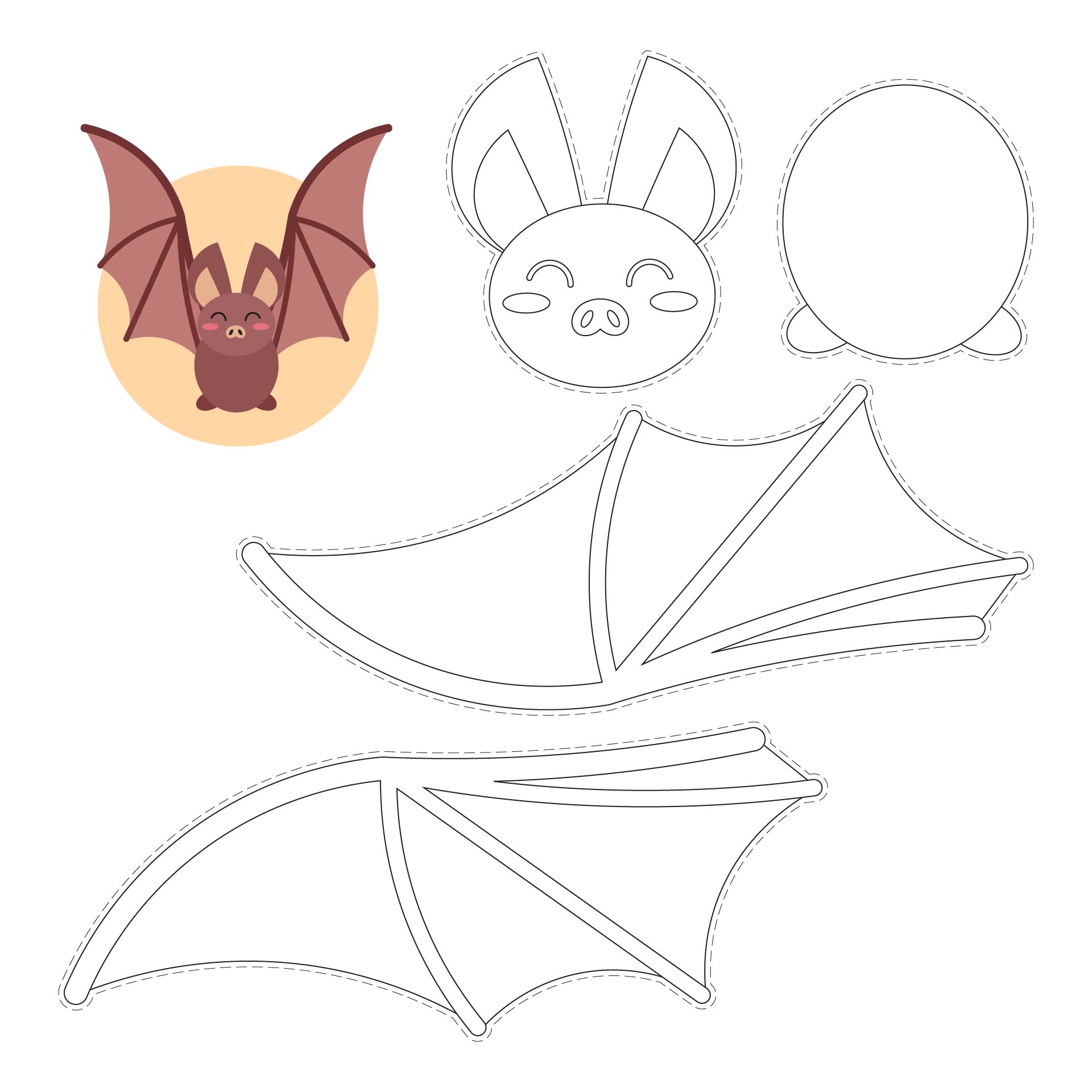 Bat Templates Printable Printable Word Searches