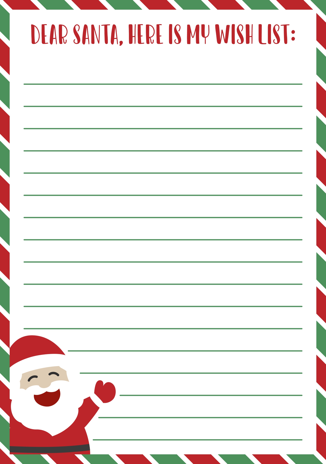 8 Best Printable Christmas List For Santa PDF For Free At Printablee