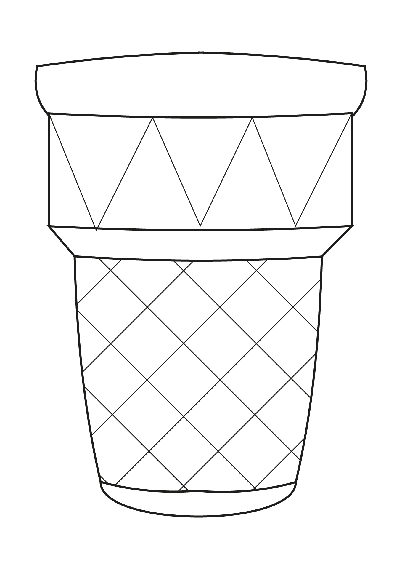 10 Best Ice Cream Cone Pattern Printable Printablee