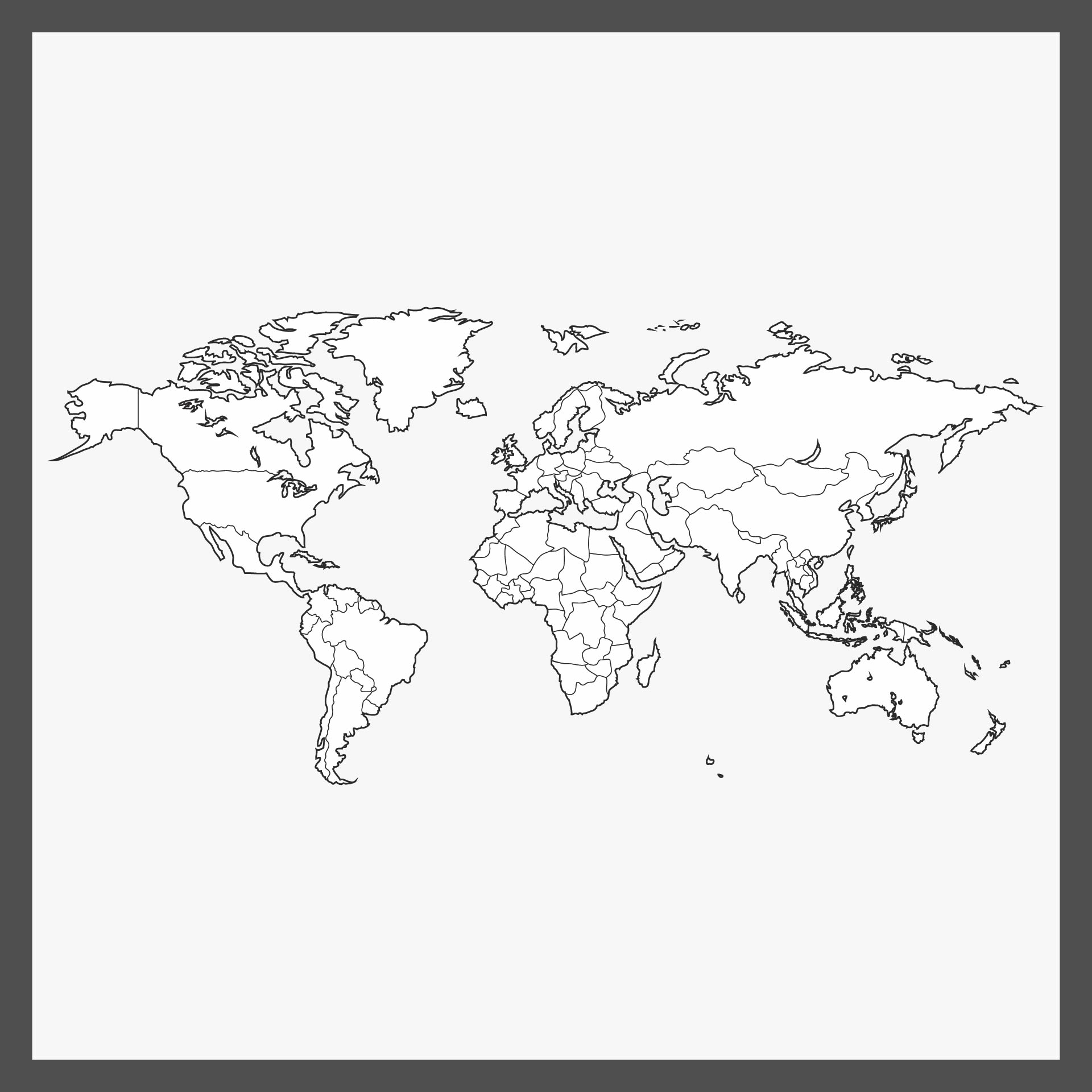 Blank World Maps - 10 Free PDF Printables | Printablee Blank World Maps - 10 Free PDF Printables | Printablee