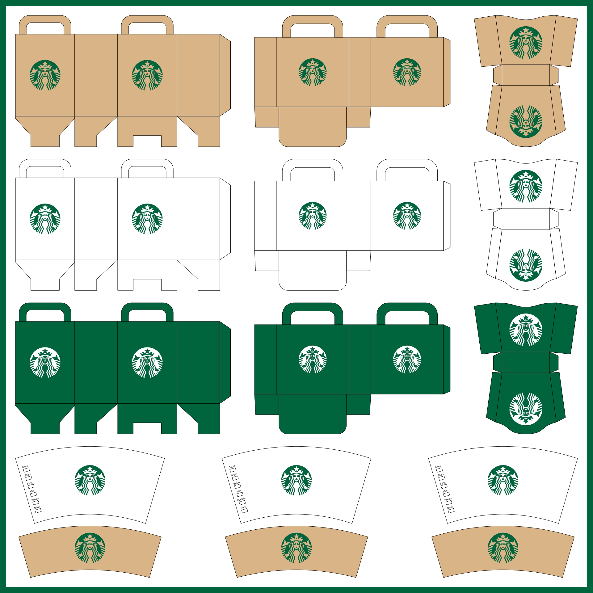 Starbucks Dollhouse - 10 Free PDF Printables | Printablee Starbucks Dollhouse - 10 Free PDF Printables | Printablee