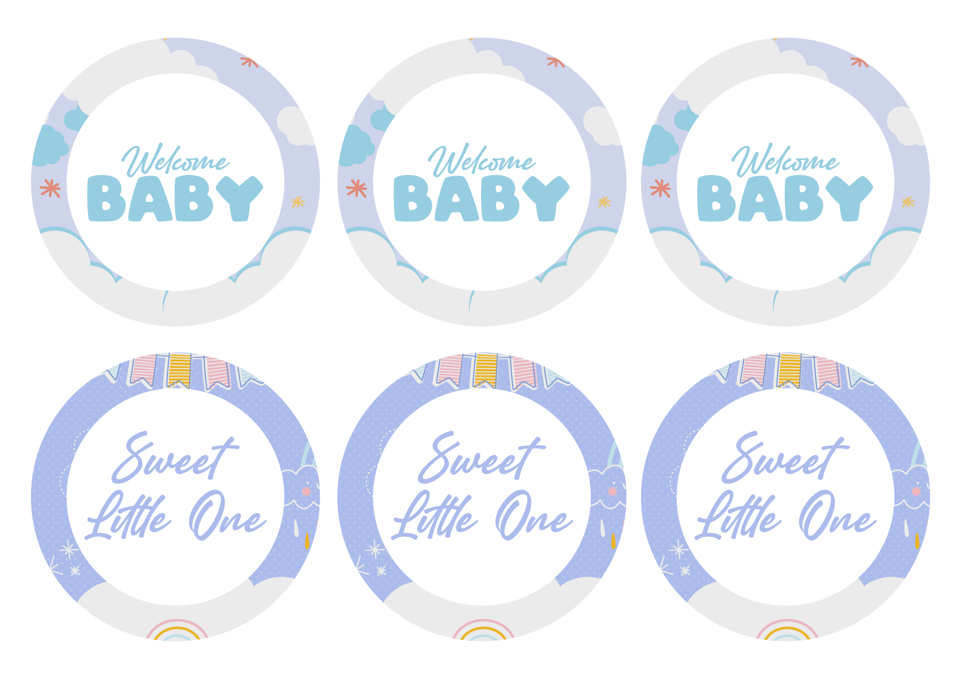 Round Sticker Labels Template