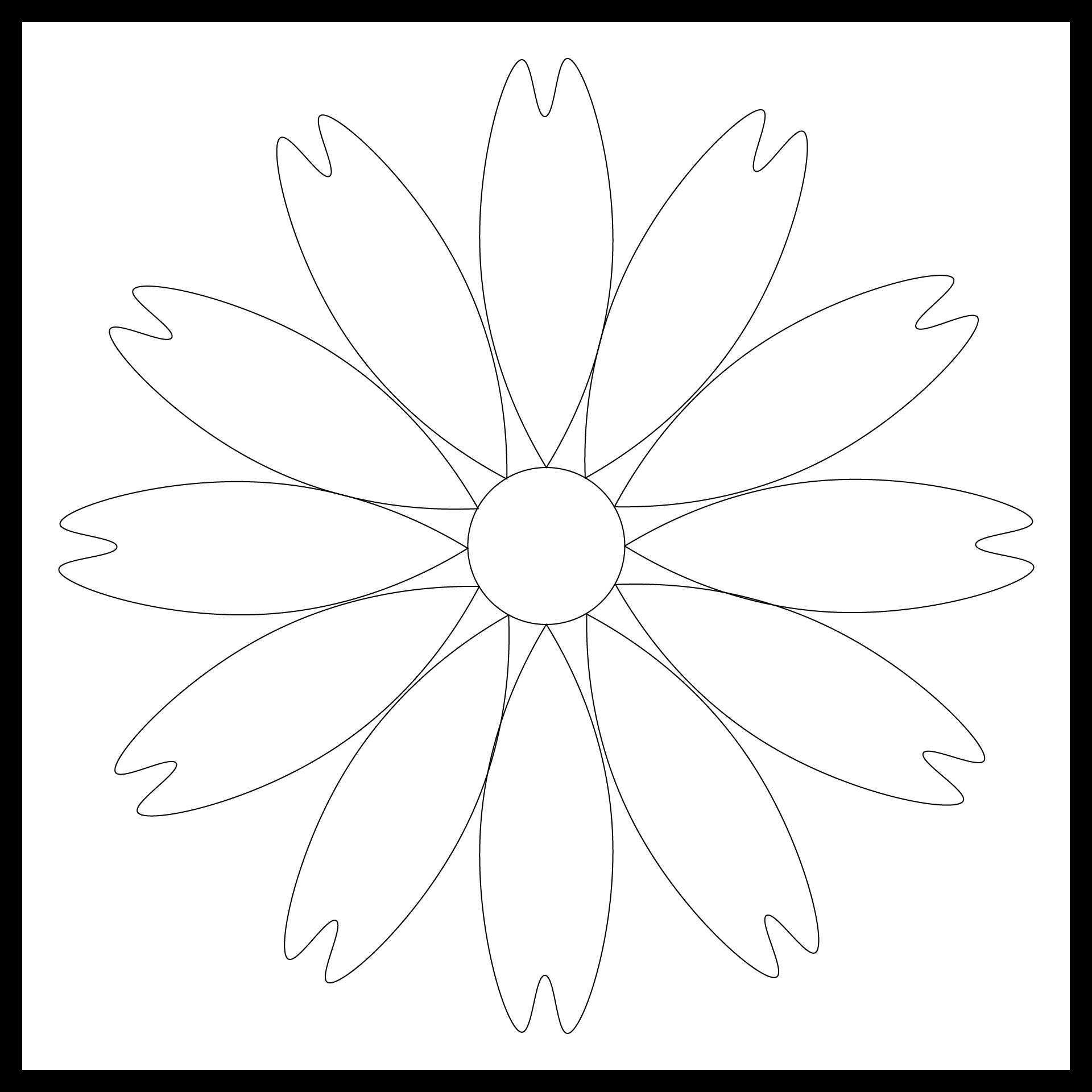 6 Petal Flower Template Free Printable Home Mybios