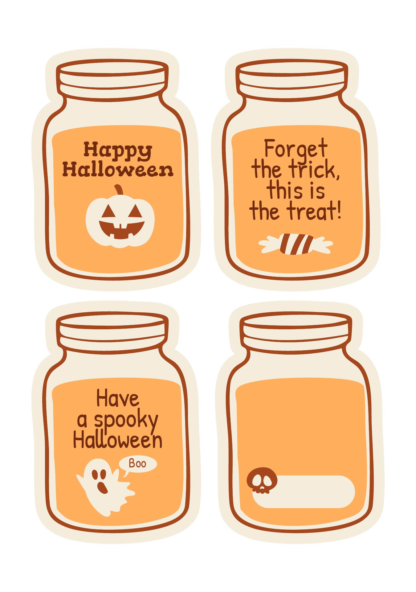 Mason Jar Printable Template