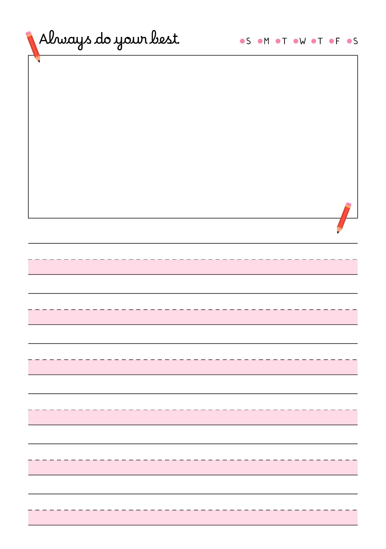 10 Best Free Printable Handwriting Paper Printablee