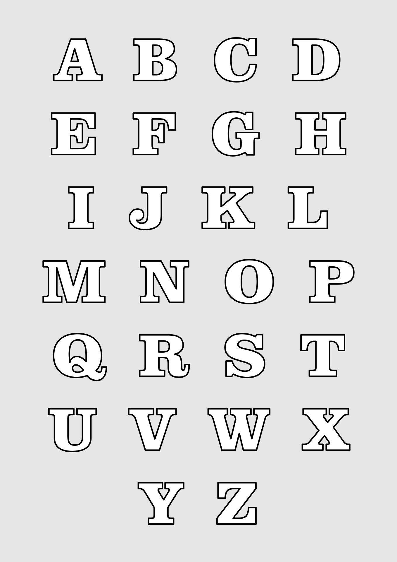 Free Font Templates Printable Templates